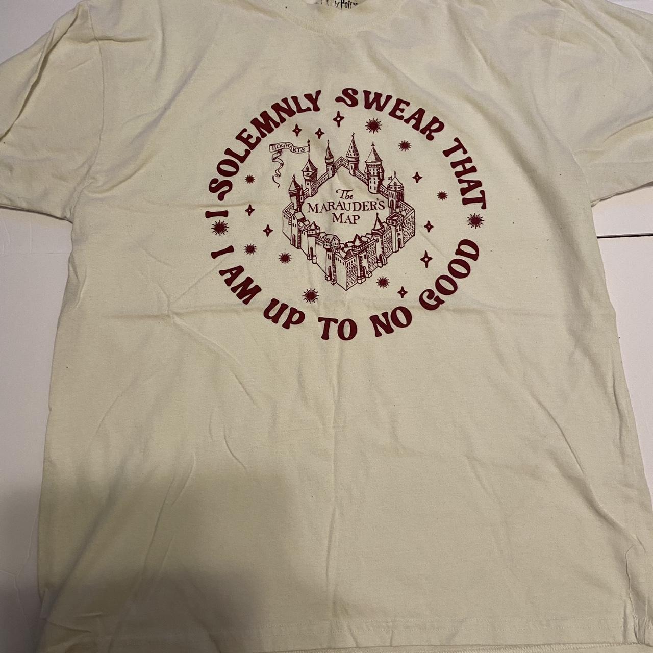 Cream Harry Potter Marauder’s Map "I Am Up To No... | Depop