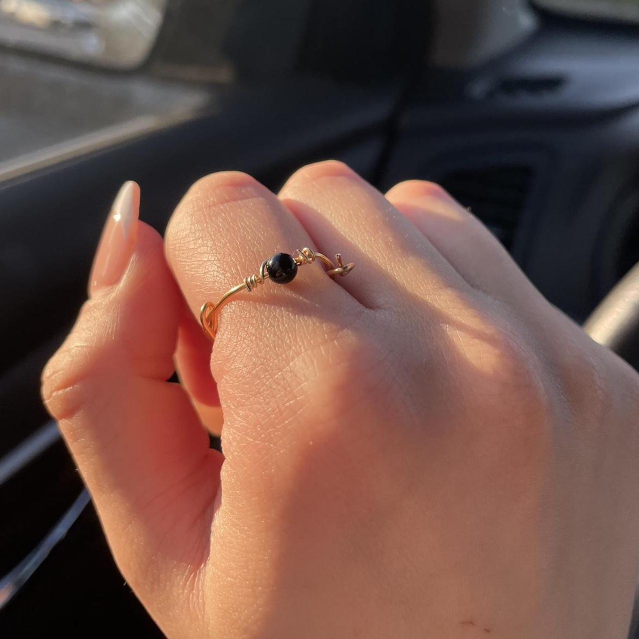 handmade onyx ring Onyx is widely known as a... - Depop