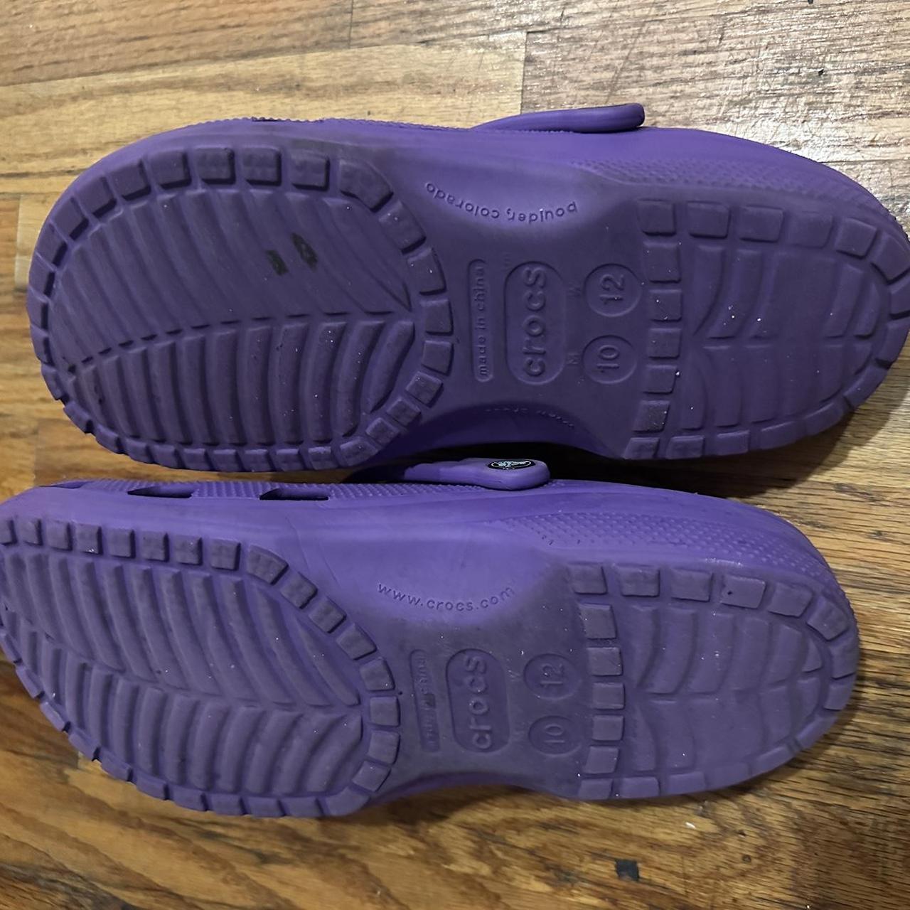 Purple Crocs Men 10 Women 12 Used #crocs - Depop