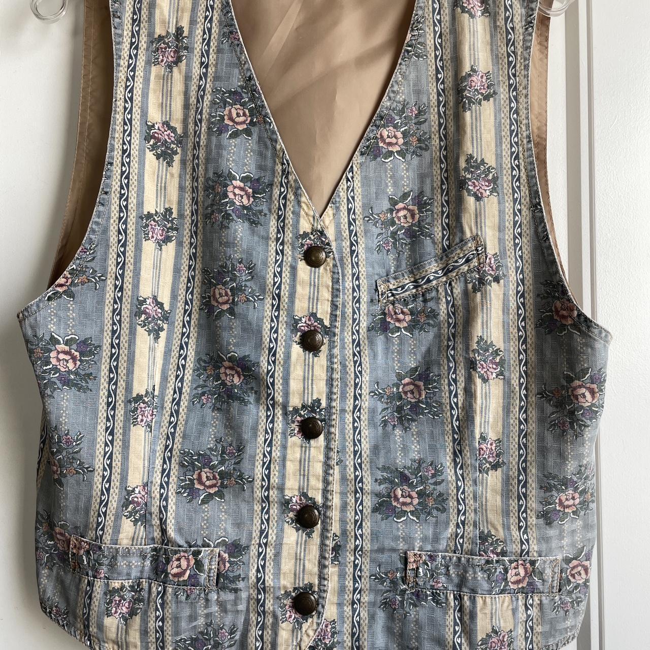 perfect cottage core vest. neutral pastel easter... - Depop