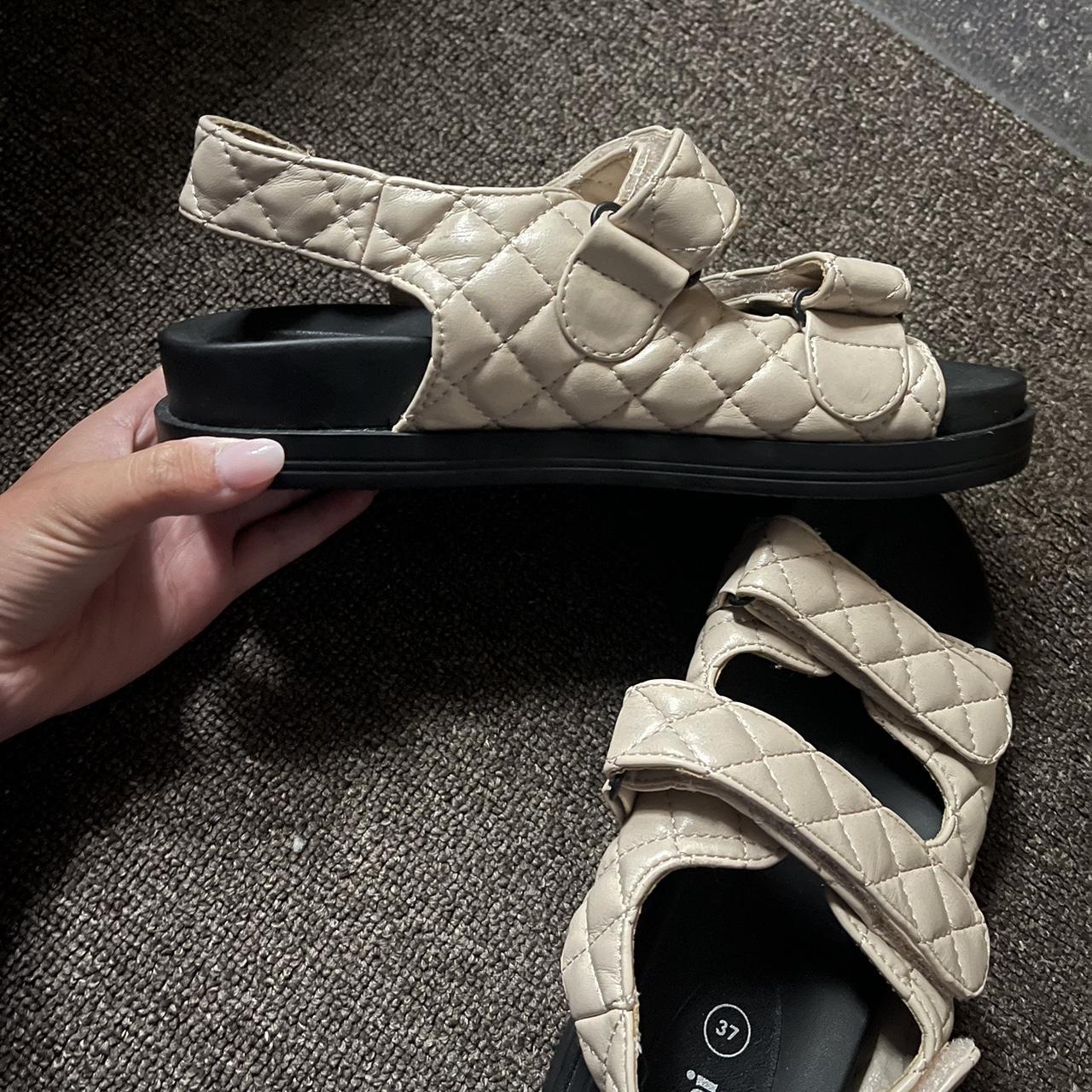 RUBI sandals in cream. In excellent condition never... - Depop