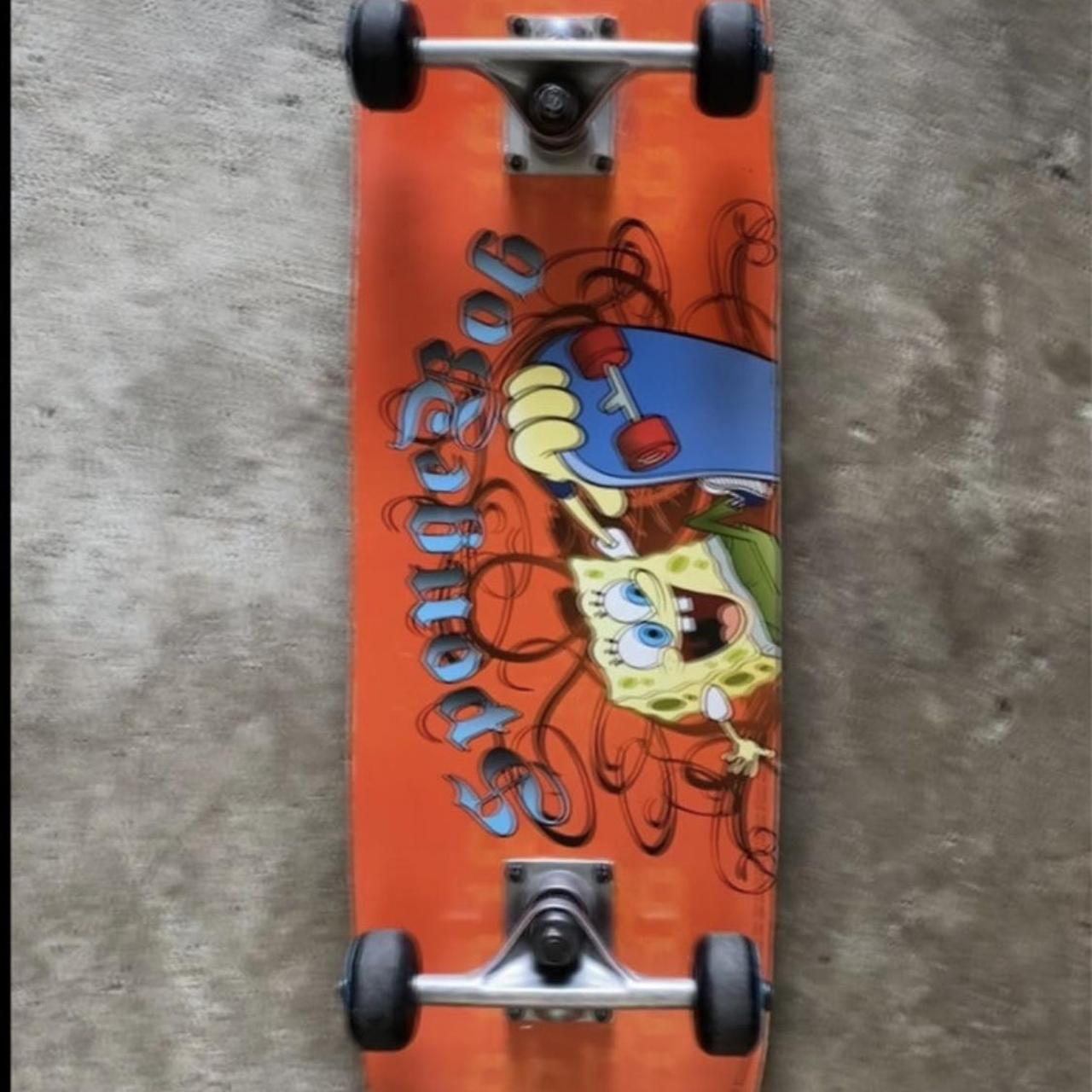 SpongeBob skateboard art | Depop