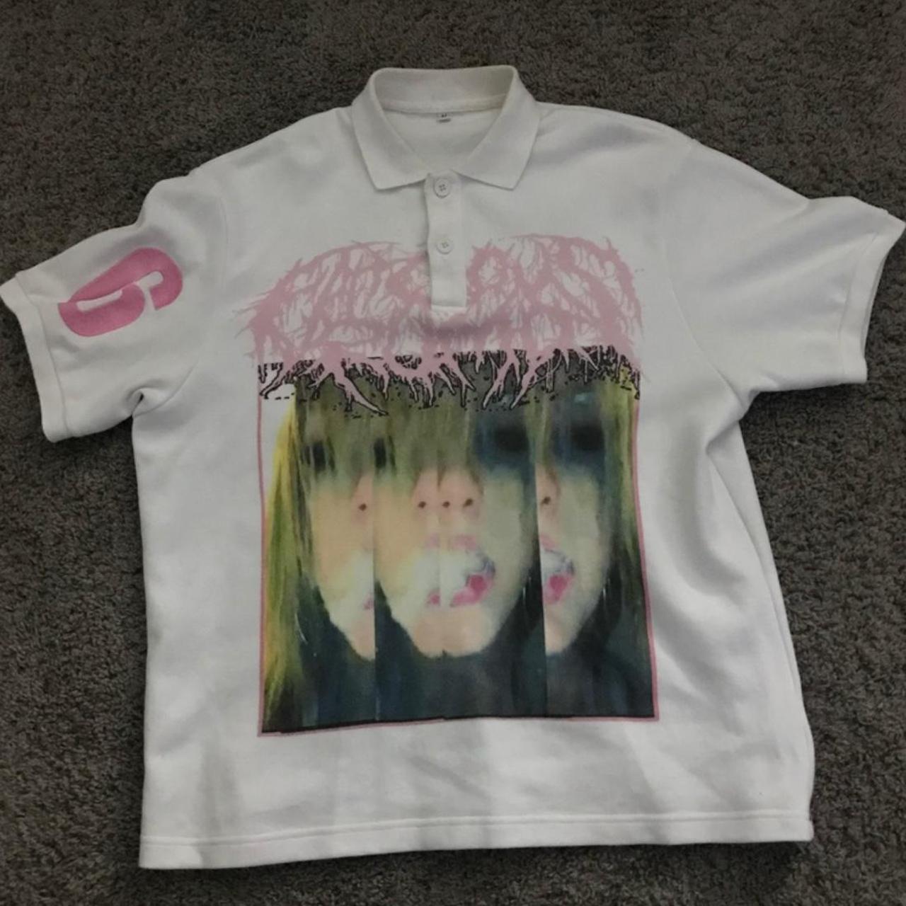 -Droland Miller polo -size medium -only worn... - Depop