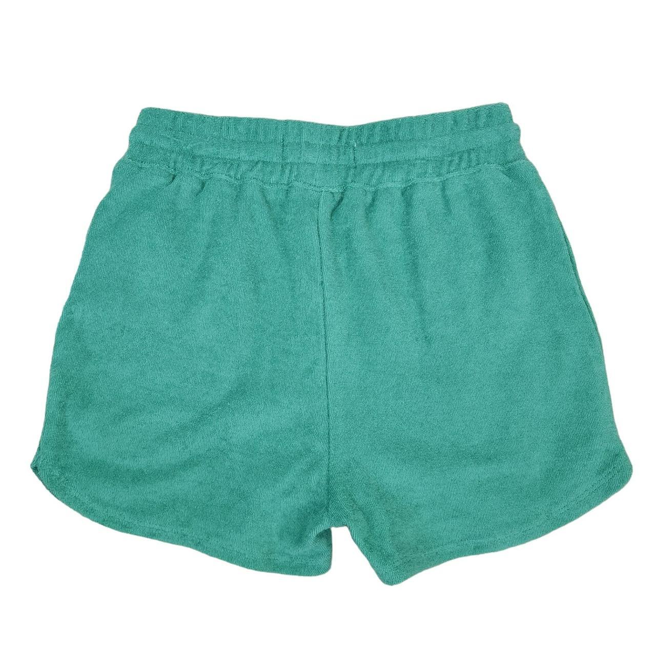 Free Assembly Green Terry Cloth Shorts Outfit Size... - Depop