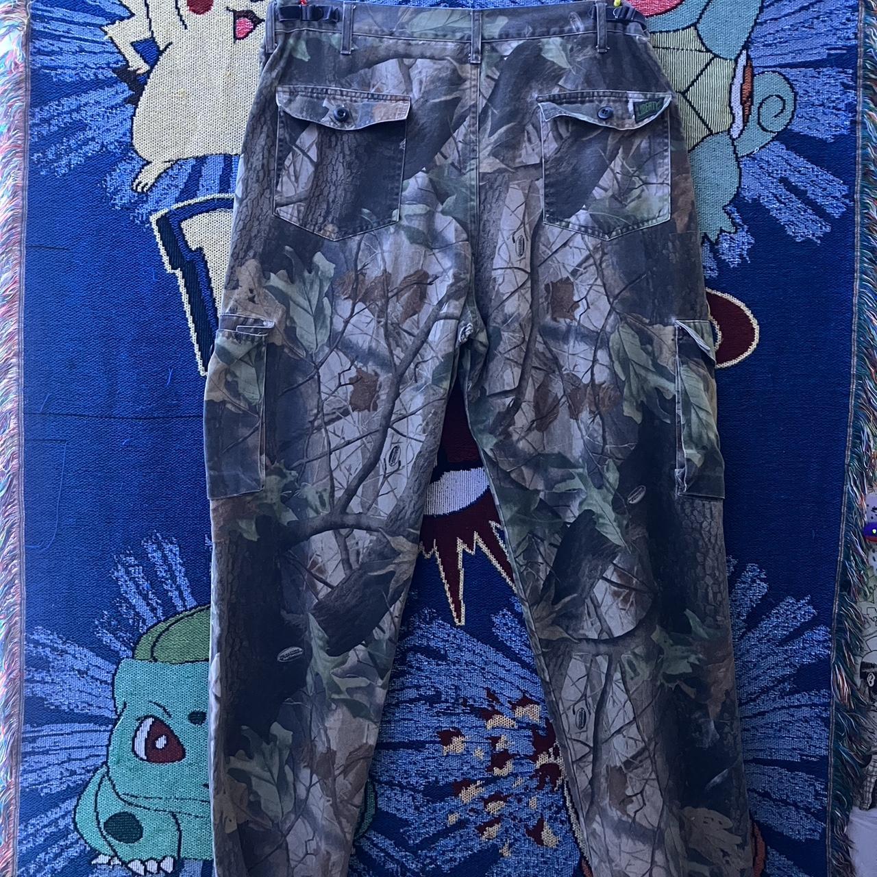Y2K Baggy Skater Realtree Camo Cargo Pants - Depop