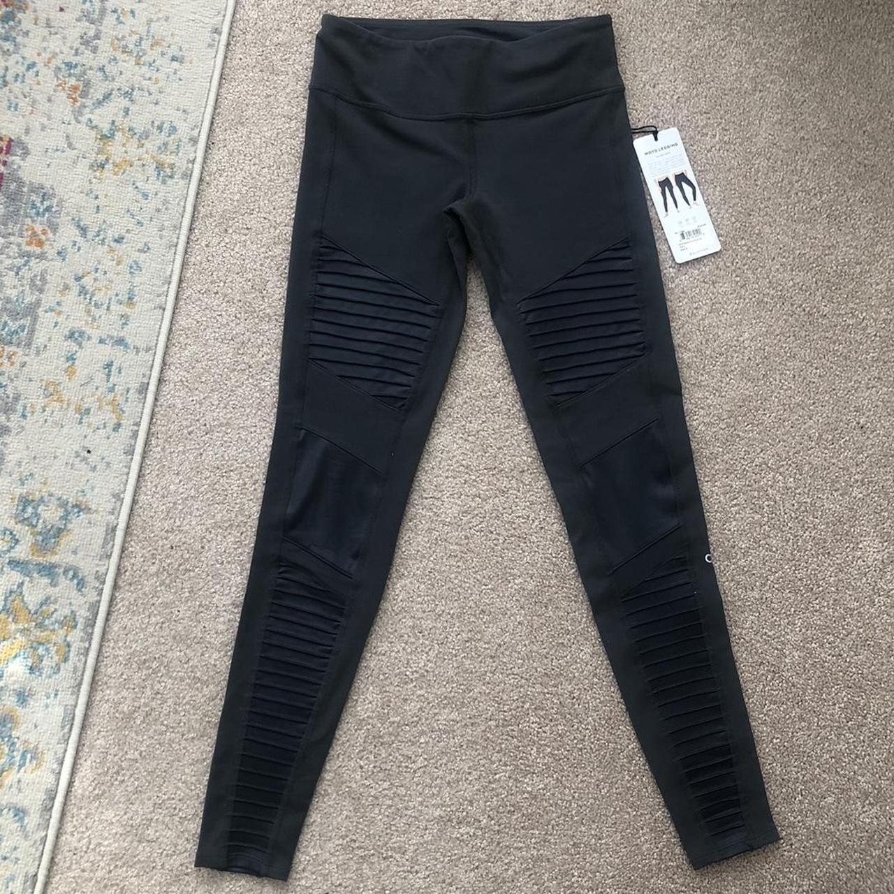 Alo Yoga Moto Legging in Gray. Brand new with tags... - Depop
