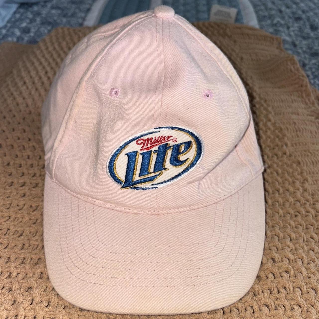 Light pink miller lite hat Rare find. A little... | Depop