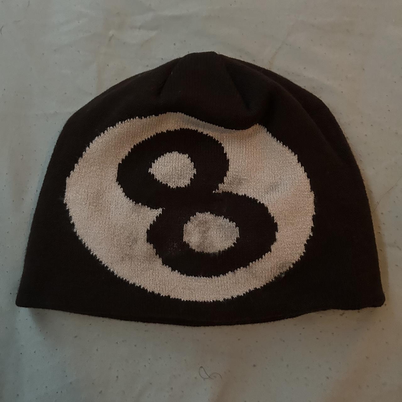 Brown and cream 8 ball beanie Its so cute but its... | Depop