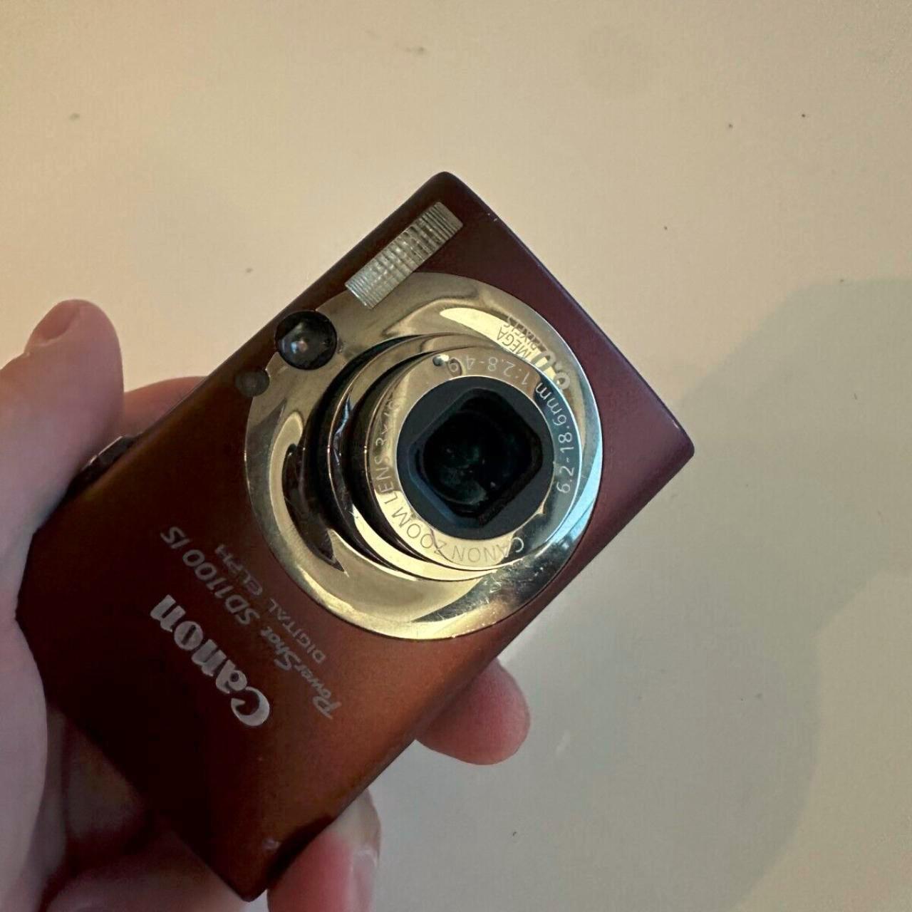Burgundy RED Canon PowerShot SD1100 IS 8.0MP Digital... - Depop