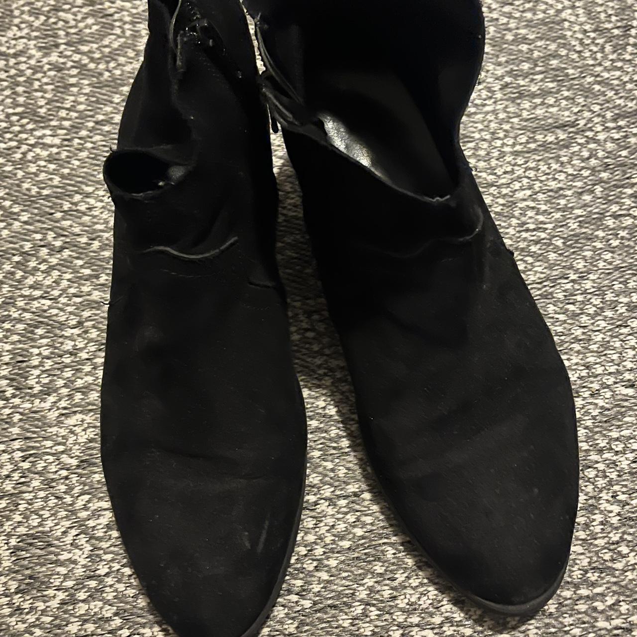 Black boots - worm couple times - size 8W Need to... - Depop