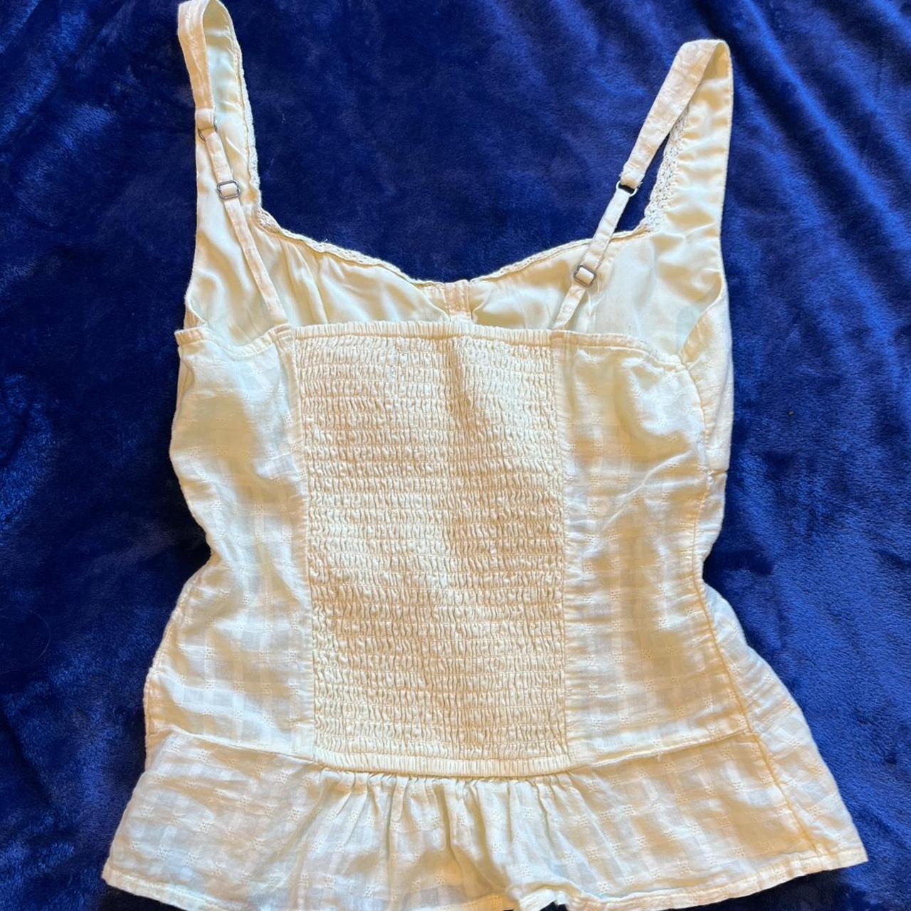 Light yellow Hollister Co. top very cute to go to a... | Depop