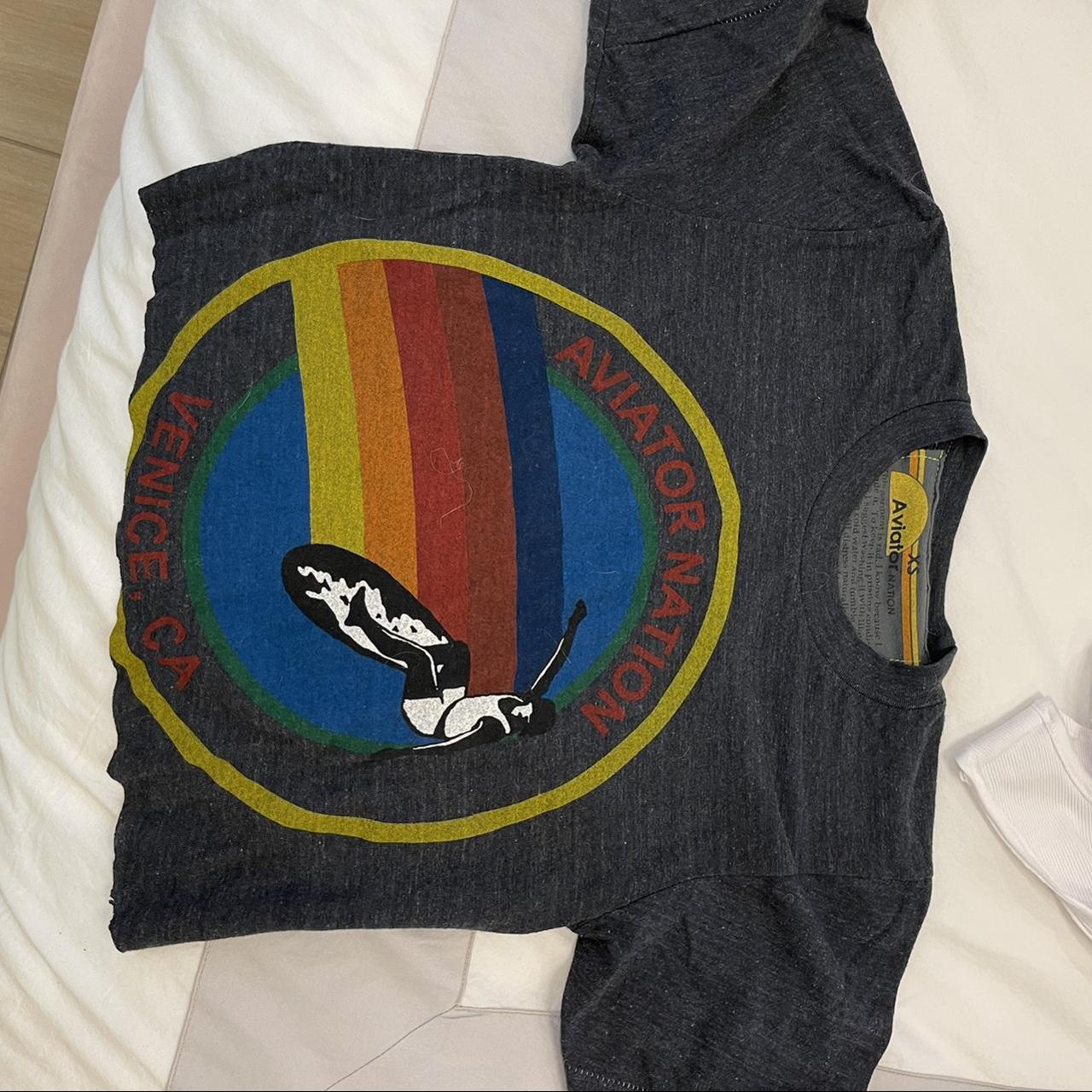 Aviator nation T-shirt 🩷 Size XS, barely worn but I... - Depop