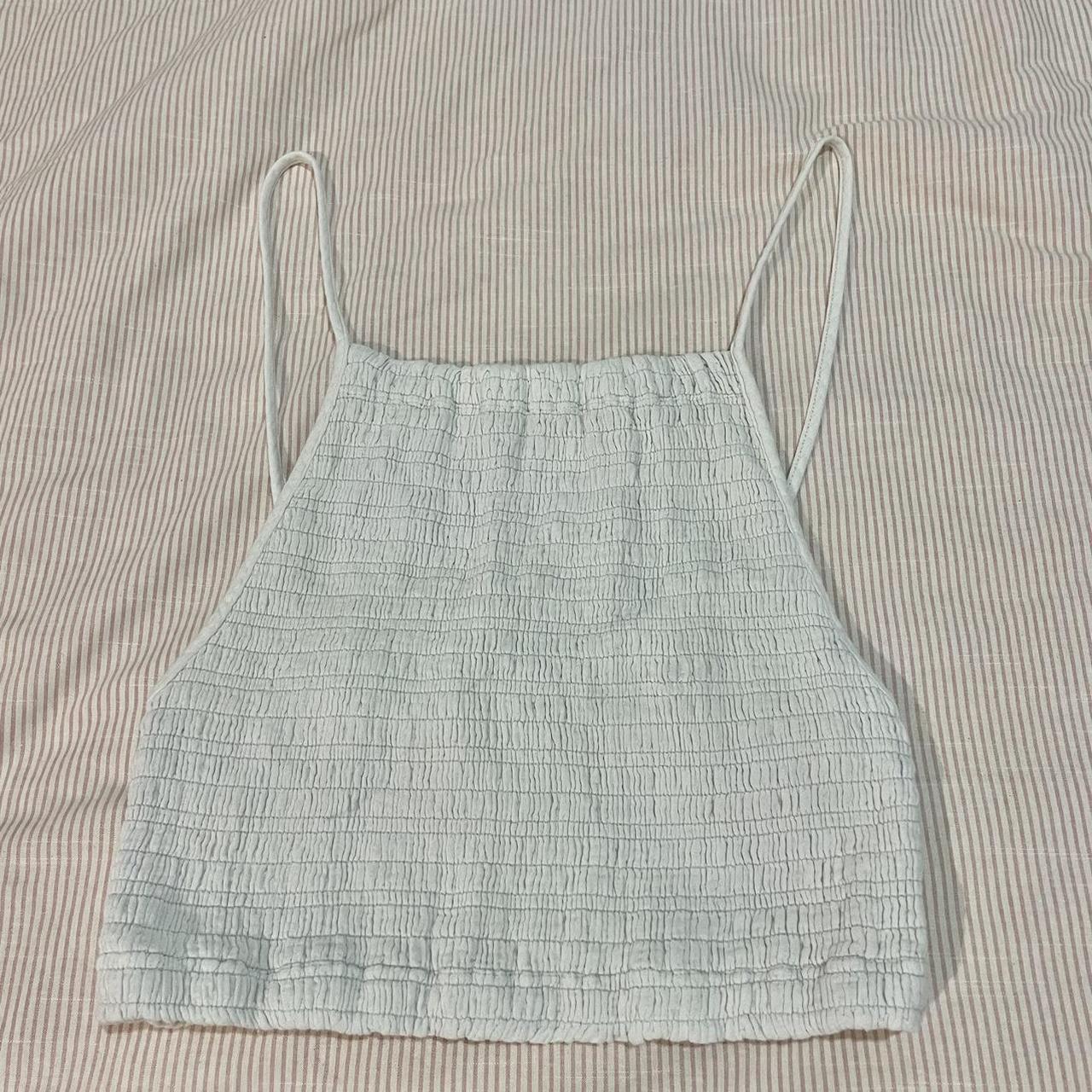 GHANDA white tank top size XS Never worn without tags - Depop