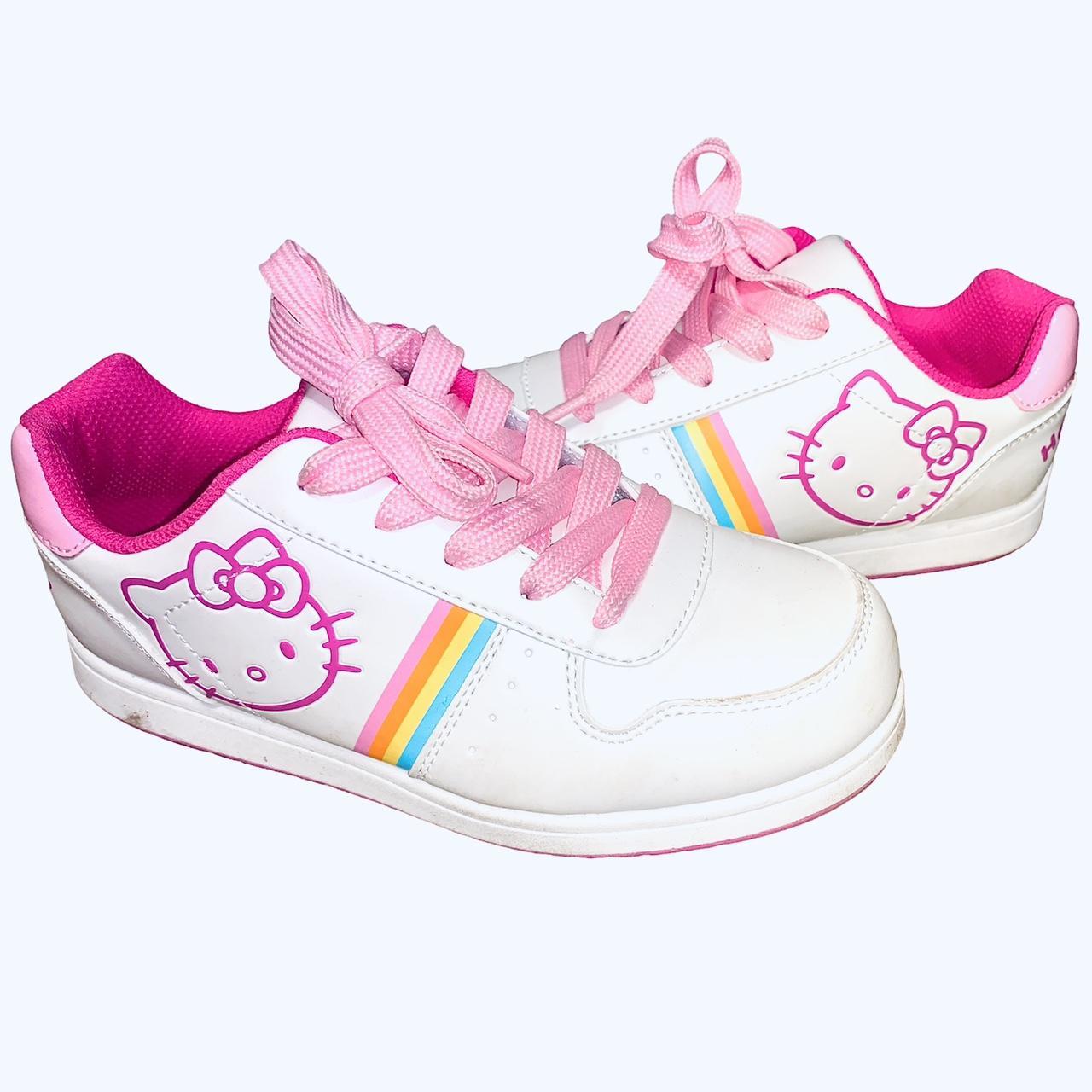 ♡︎ Hello Kitty Pink Sneakers ♡︎ - kids size 3 but I... - Depop