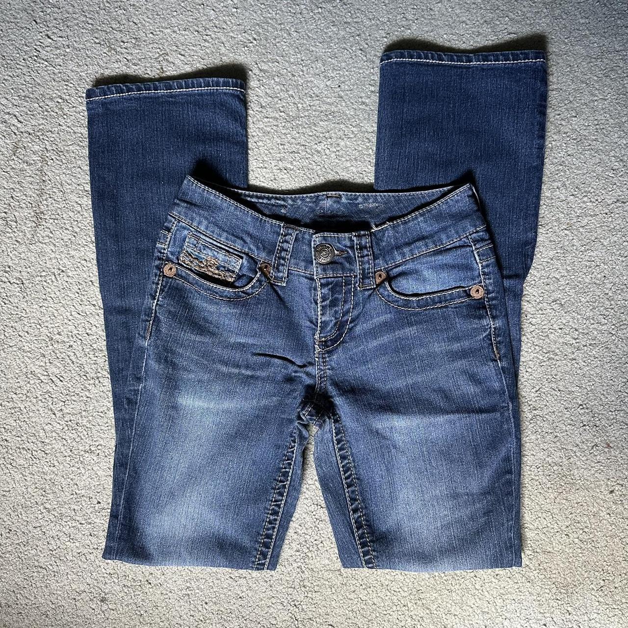 Brand Seven7 Low rise flare jeans Waist:... - Depop