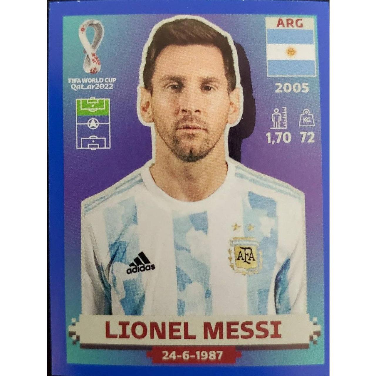 Lionel Messi BLUE PARALLEL 2022 FIFA World Cup... - Depop