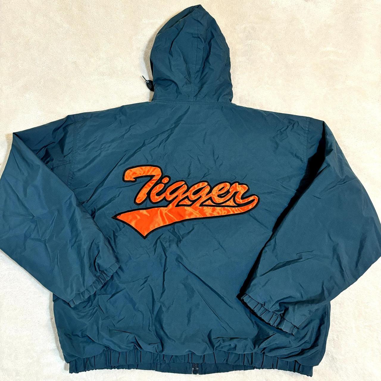 VTG Disney Tigger Men's Green Puffer Jacket Sz L 25x26 - Depop