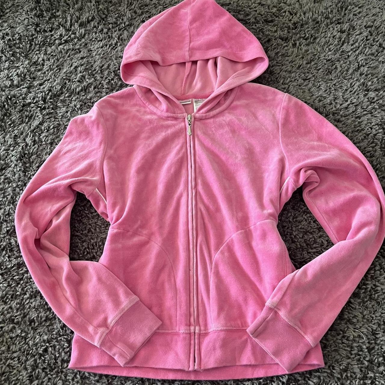 vintage hot pink velour jacket 🌟 excellent condition... - Depop