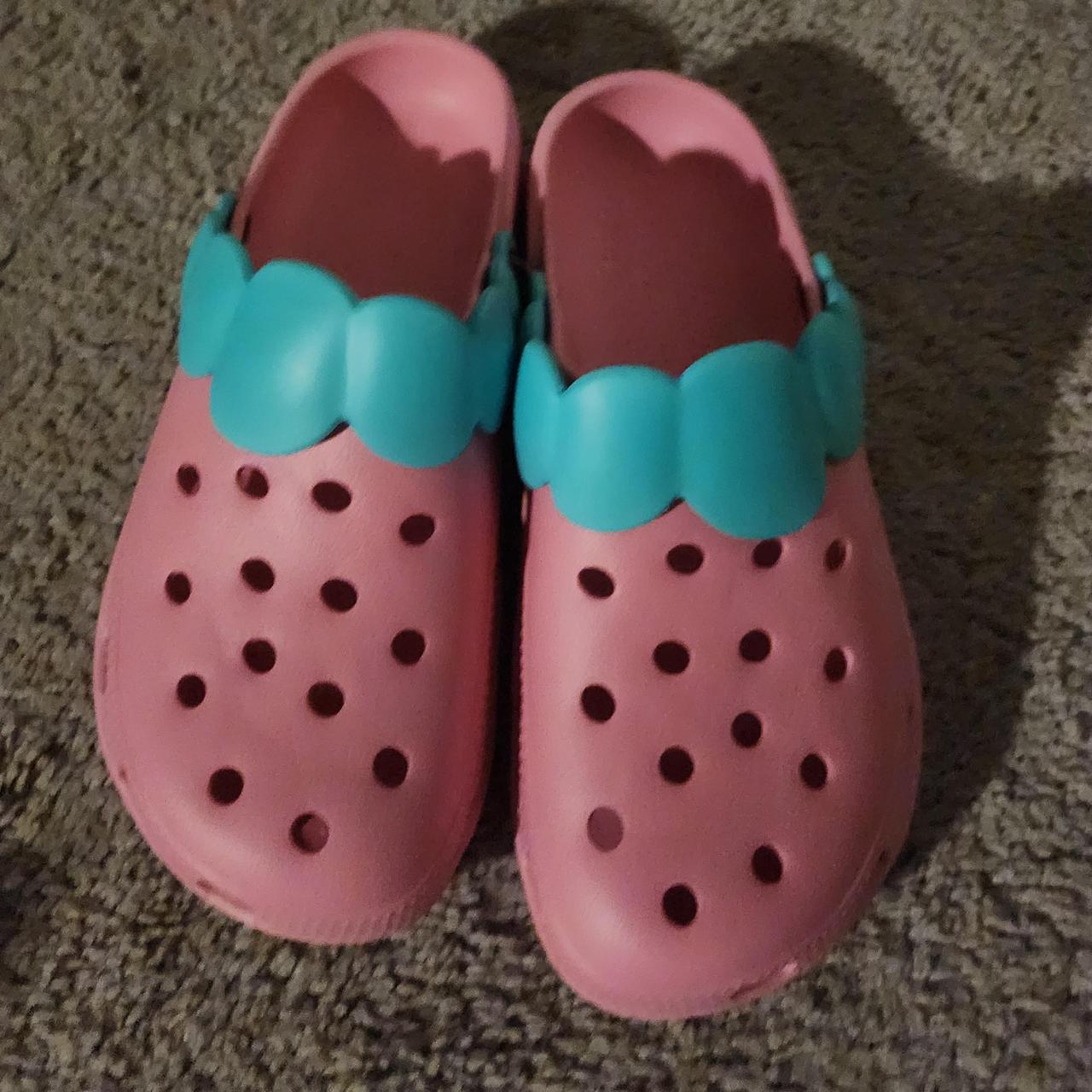 Brand new strawberry clogs Size 8.5 ☆♡strawberry... - Depop