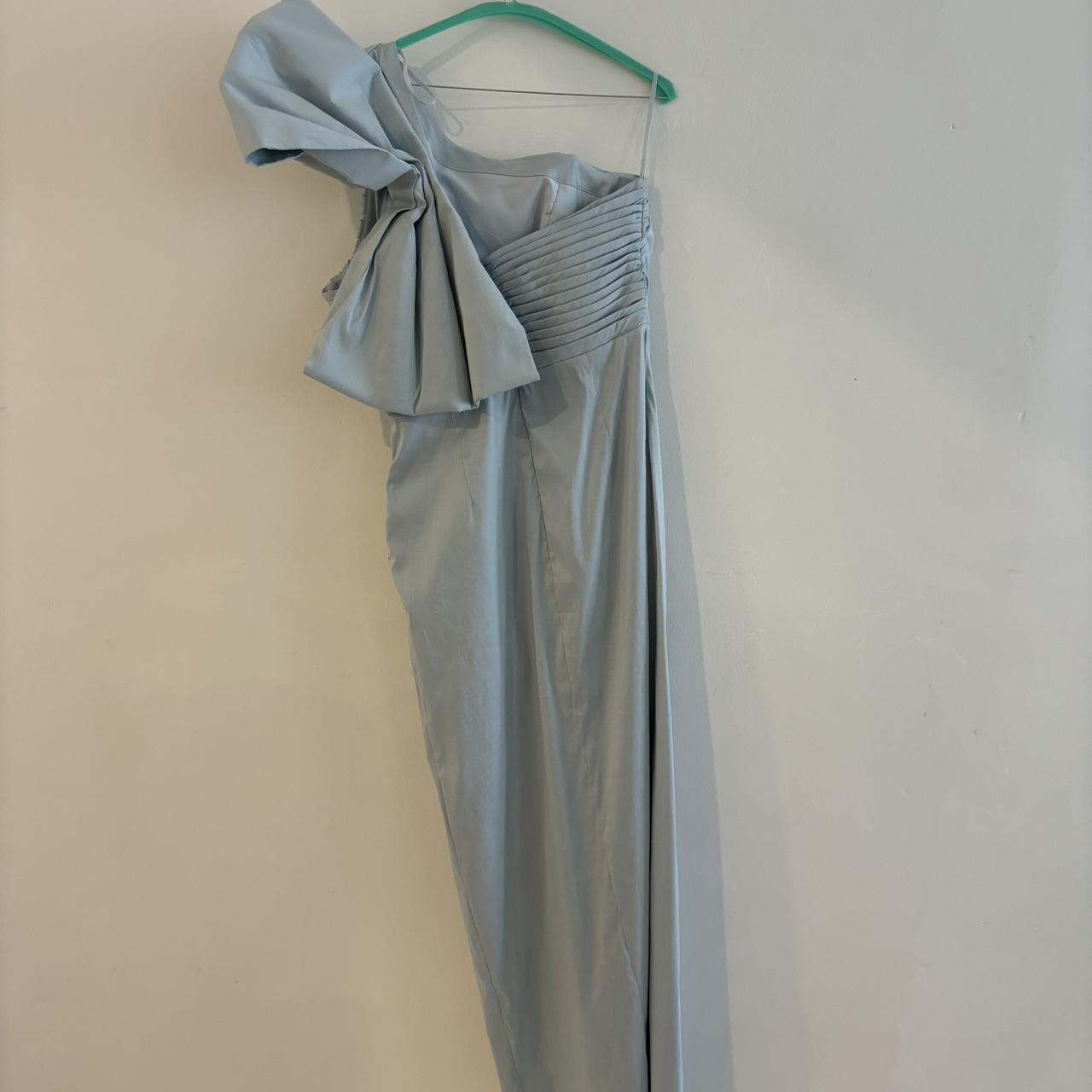 Rachel Gilbert The Olive Gown in Ice. Worn once as a... - Depop