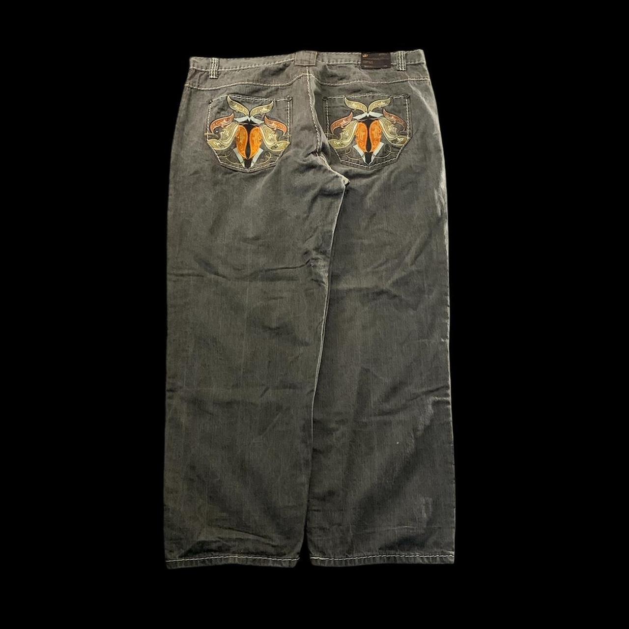 Crazy y2k knockout jeans Super baggy Size:... | Depop