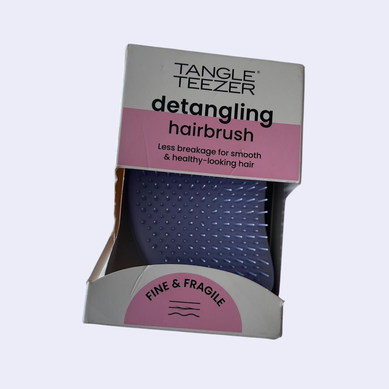 Tangle Teezer detangling hairbrush in blue and... - Depop