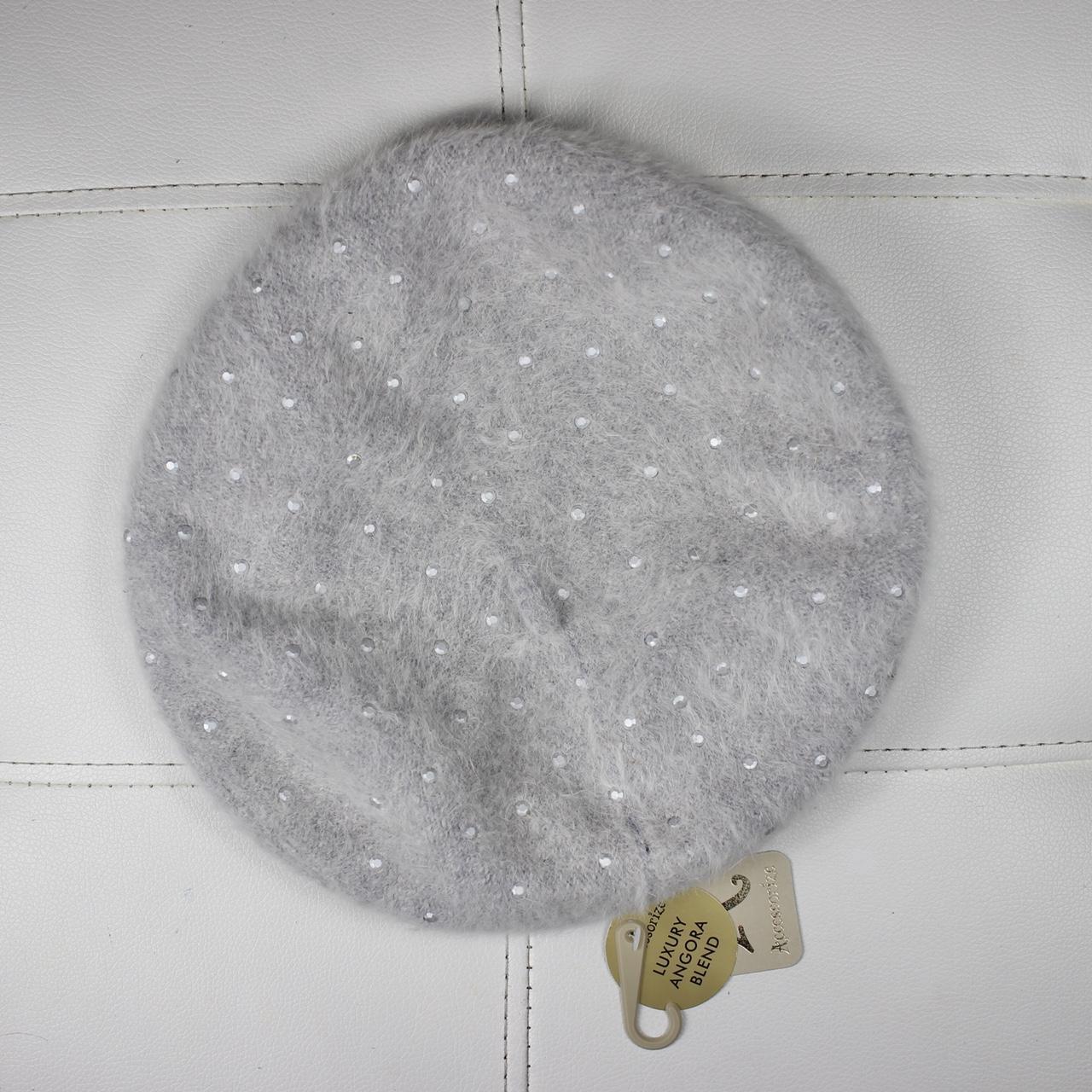 Vintage Accessorize wool beret ☁️ Light gray color... - Depop