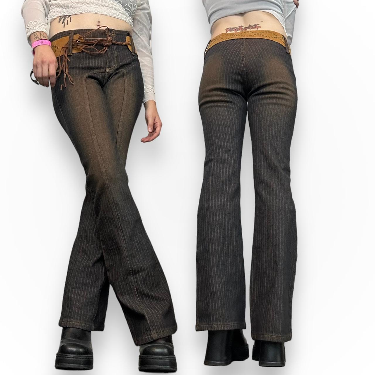 vintage deadstock watch LA y2k flare jeans insane... - Depop