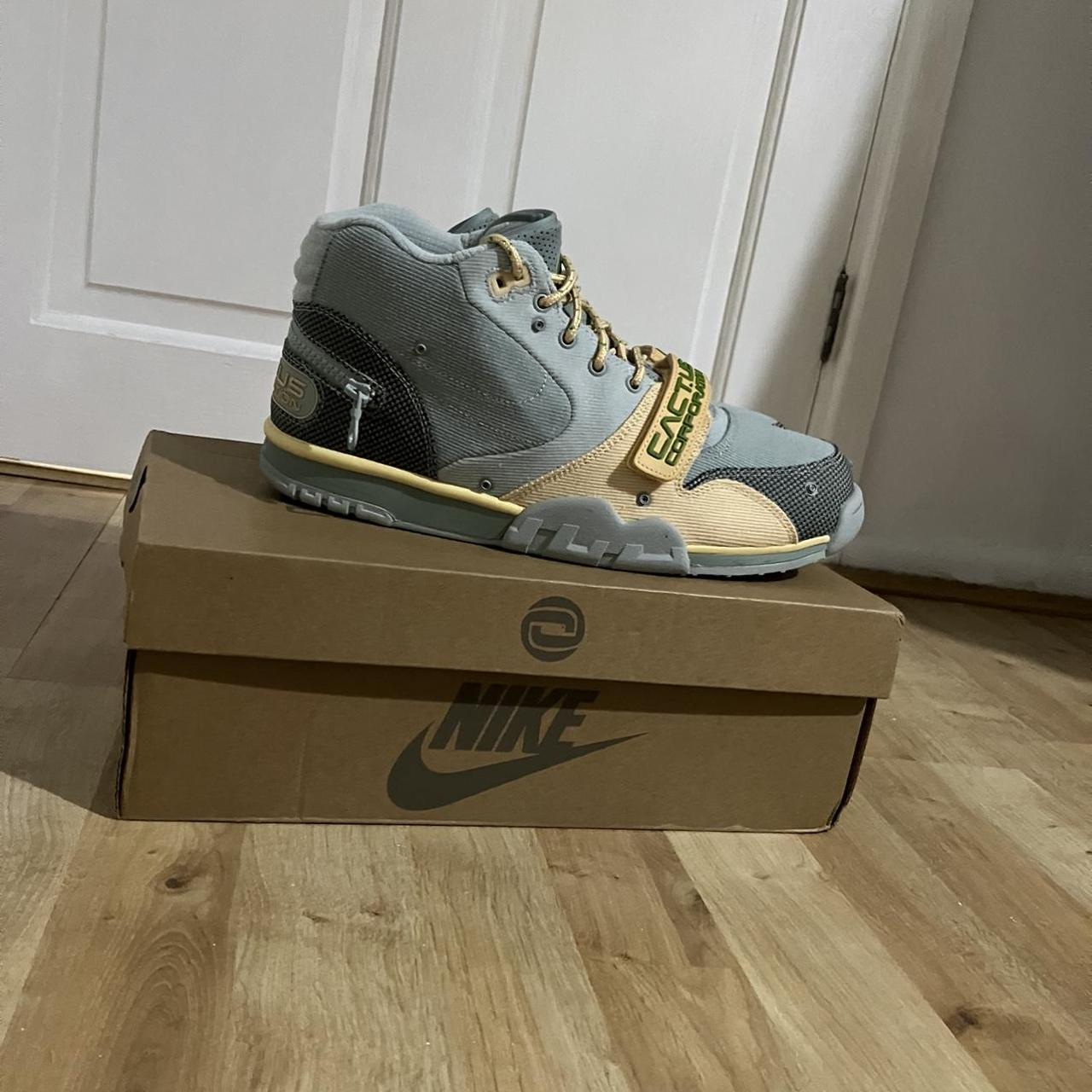 Nike x Travis Scott Cactus Jack Air Trainer 1 Grey... - Depop