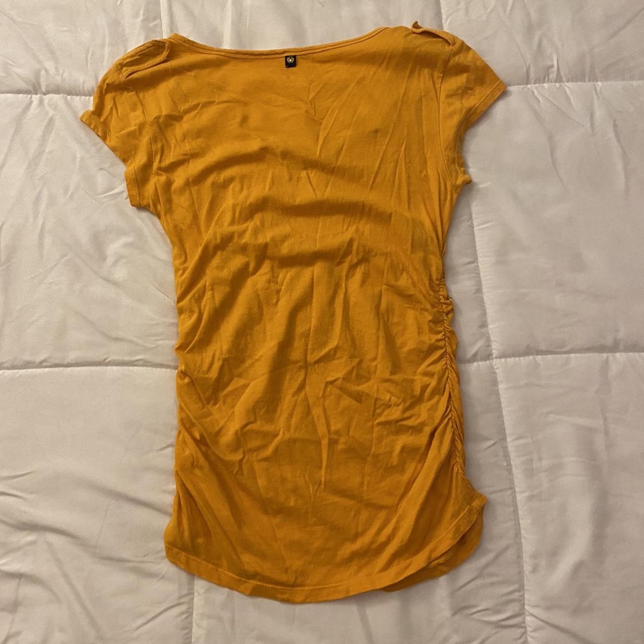 Apple Bottoms Women's Tan and Orange Shirt | Depop
