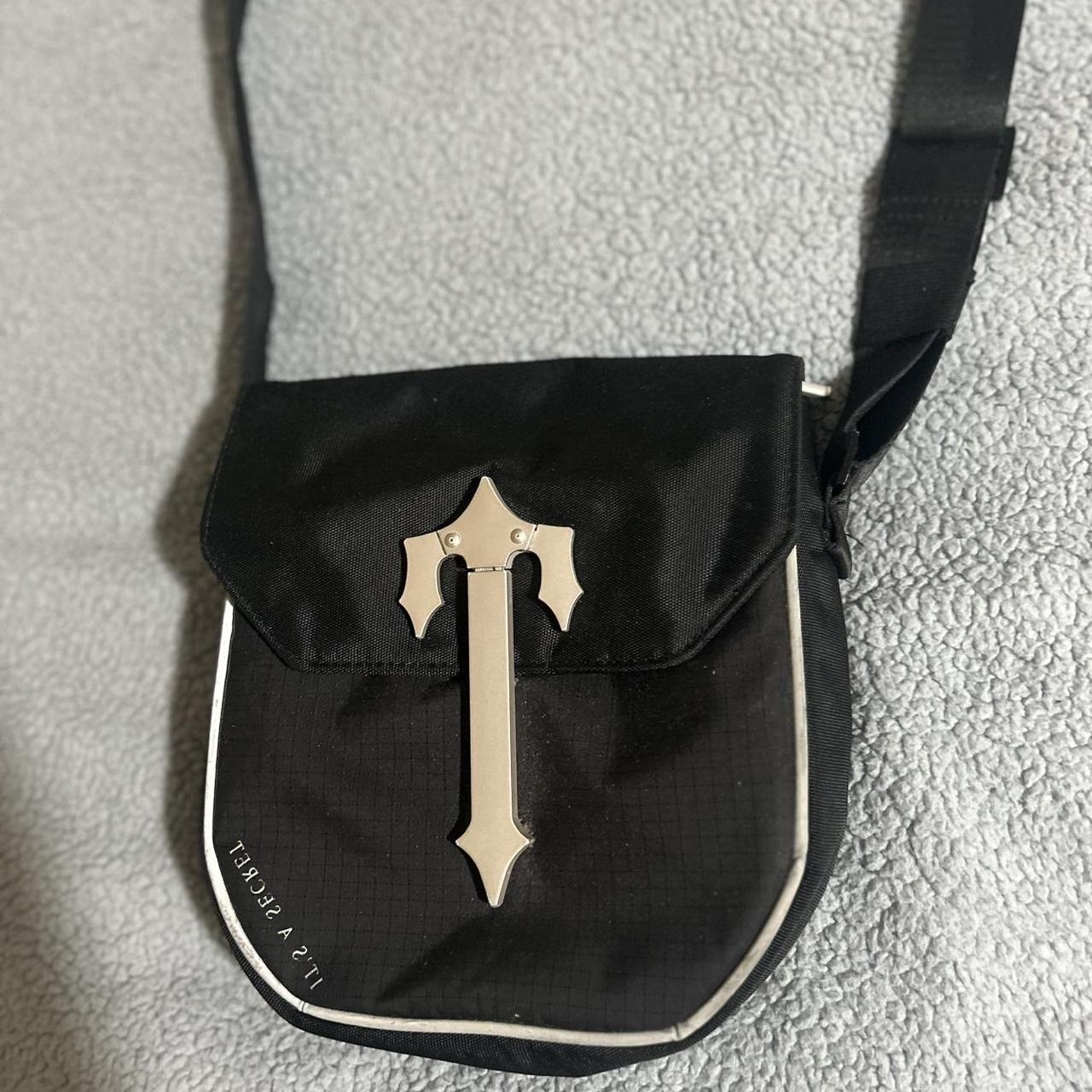 Trapstar black and white cross body bag Open to... | Depop