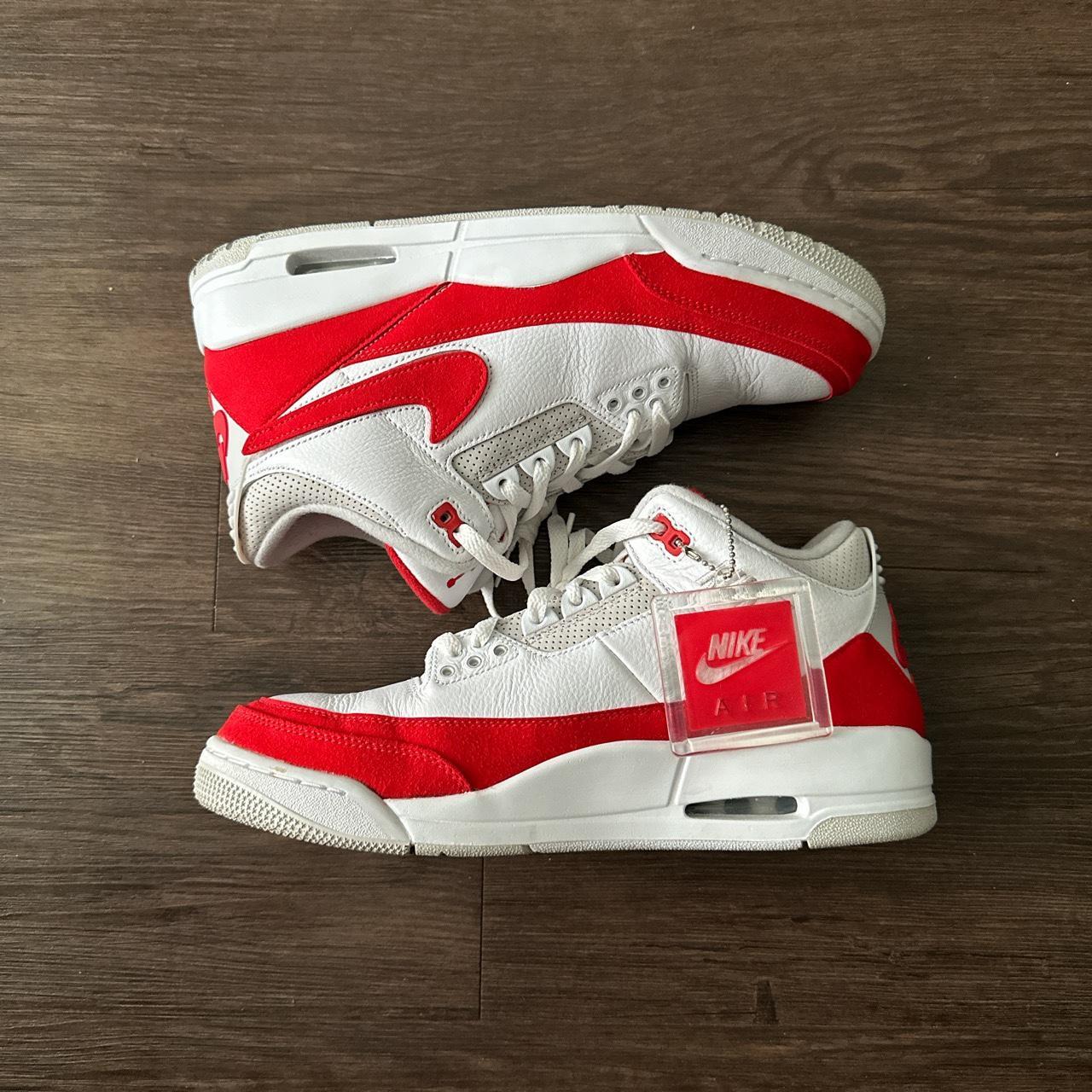 Jordan Tinker 3 - Original alternate gray and red... - Depop