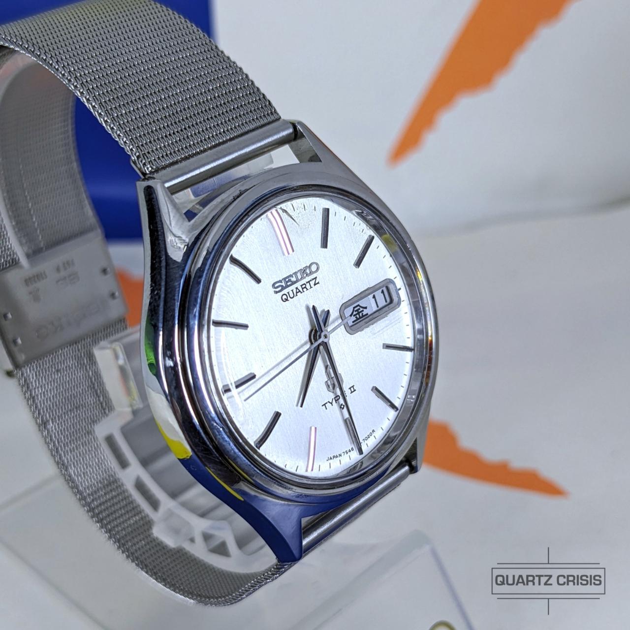 1977 Seiko Quartz Type 2 Day-Date Vintage Watch... - Depop