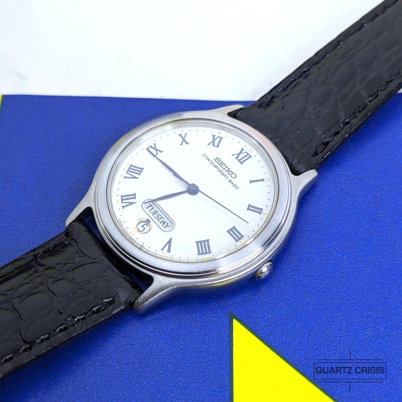 1989 Seiko Spirit 'Contemporary Basic' Quartz Dress... - Depop