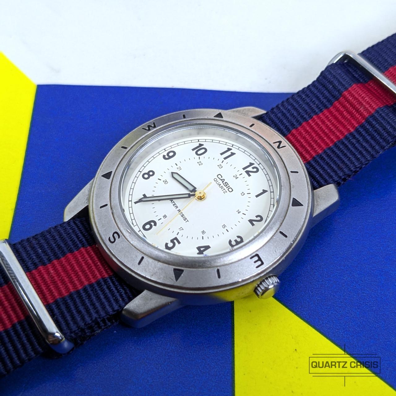 2000s Casio MTP-1138 Quartz Field Watch Pickup near... - Depop