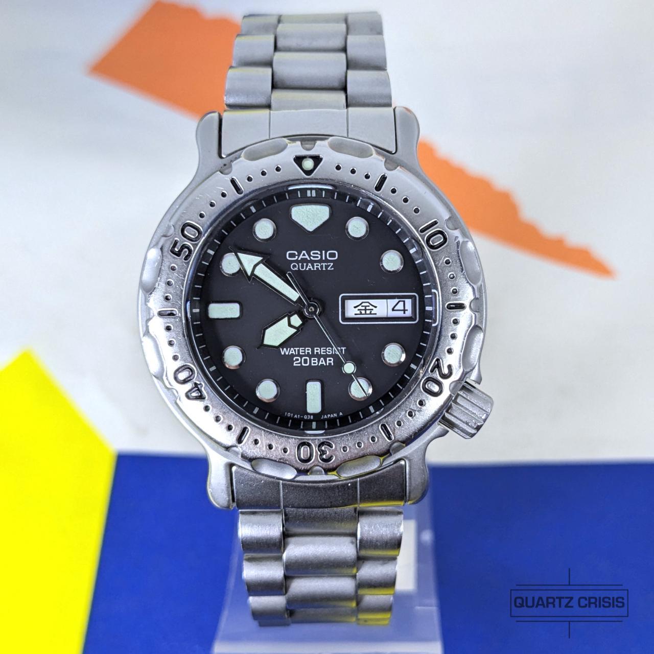 1989 Casio MD-705 'Bottlecap' JDM Quartz Dive... - Depop