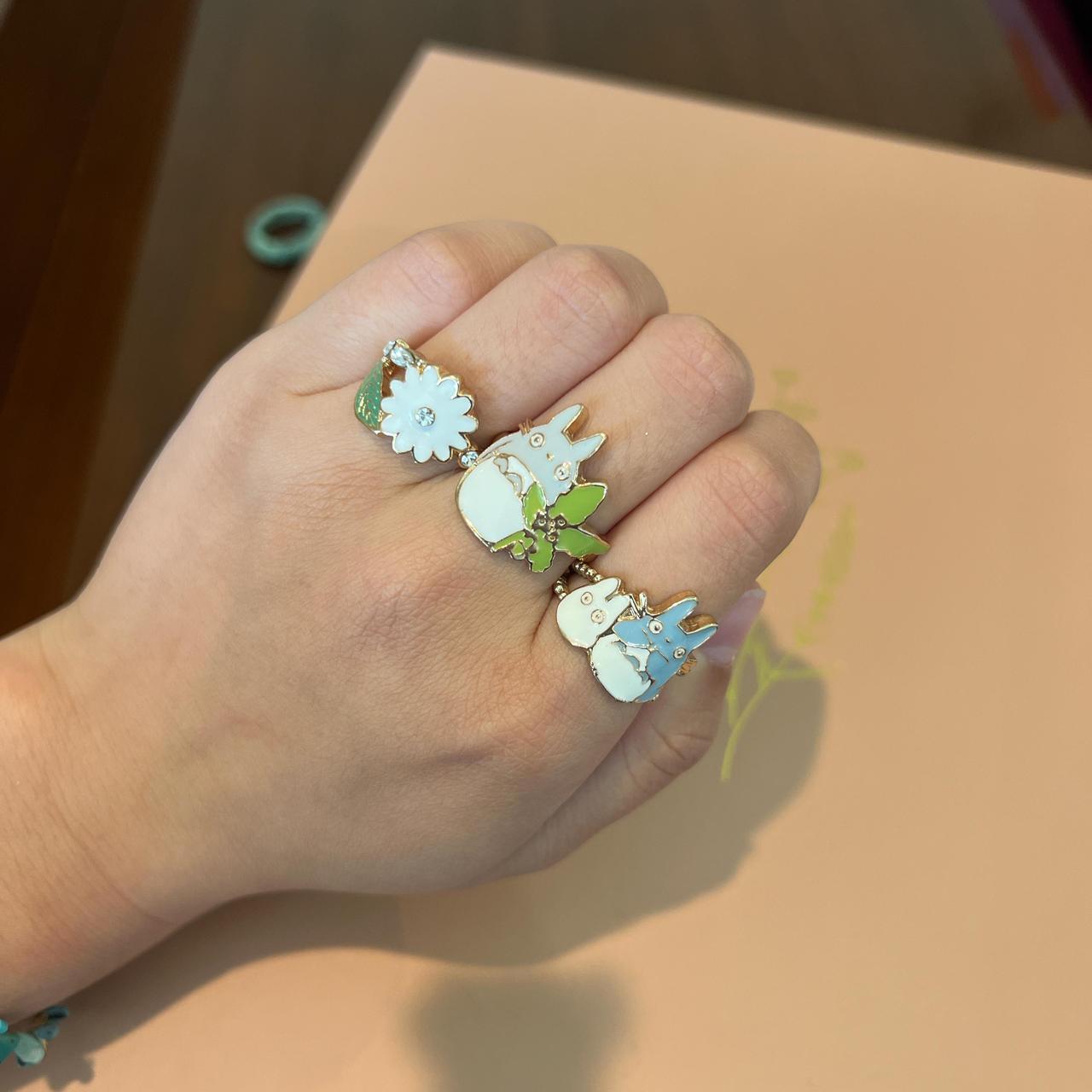 My Neighbor Totoro enamel rings - set of 3 #Totoro... | Depop
