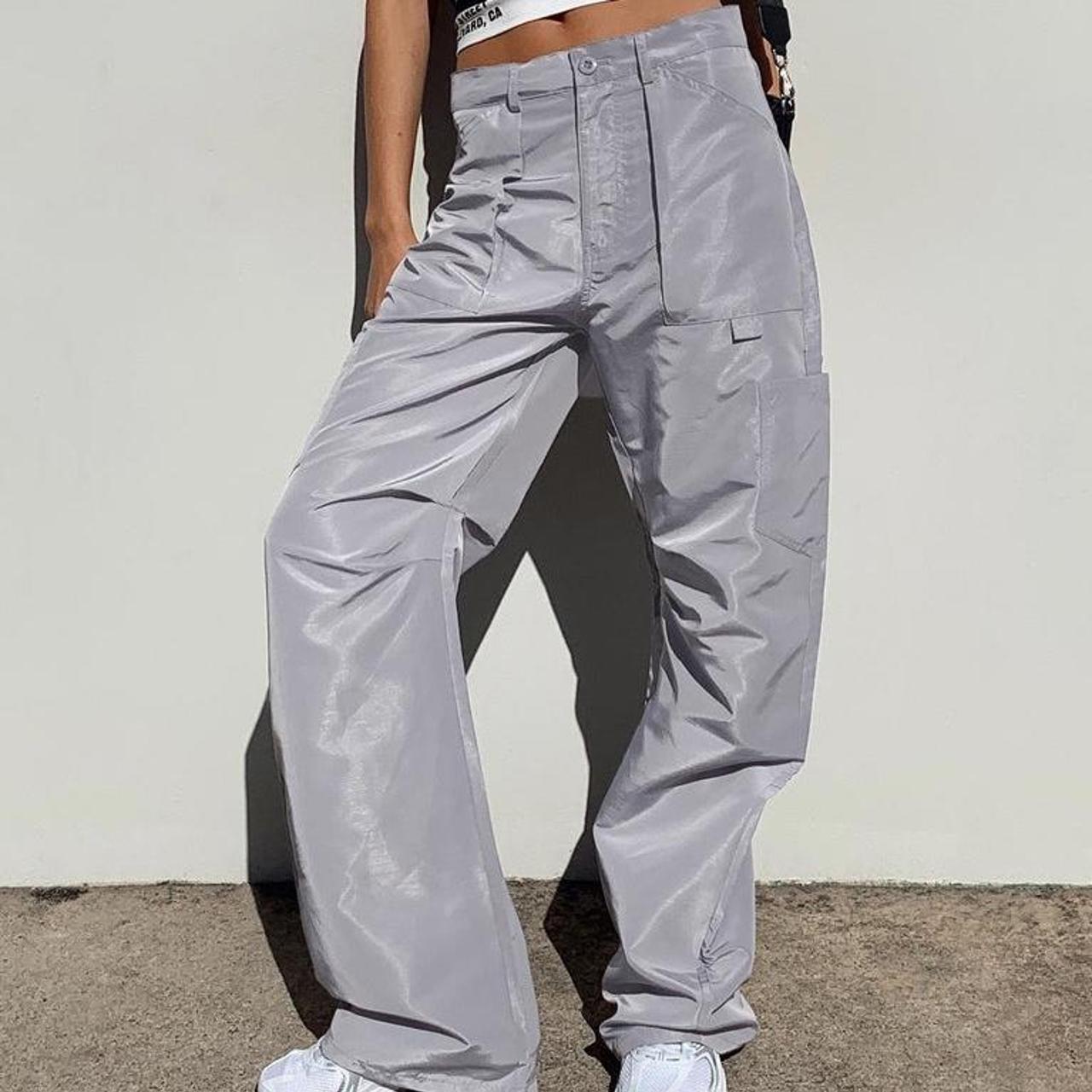 MIAMI VICE PANT GREY Lioness worn once, in perfect... - Depop