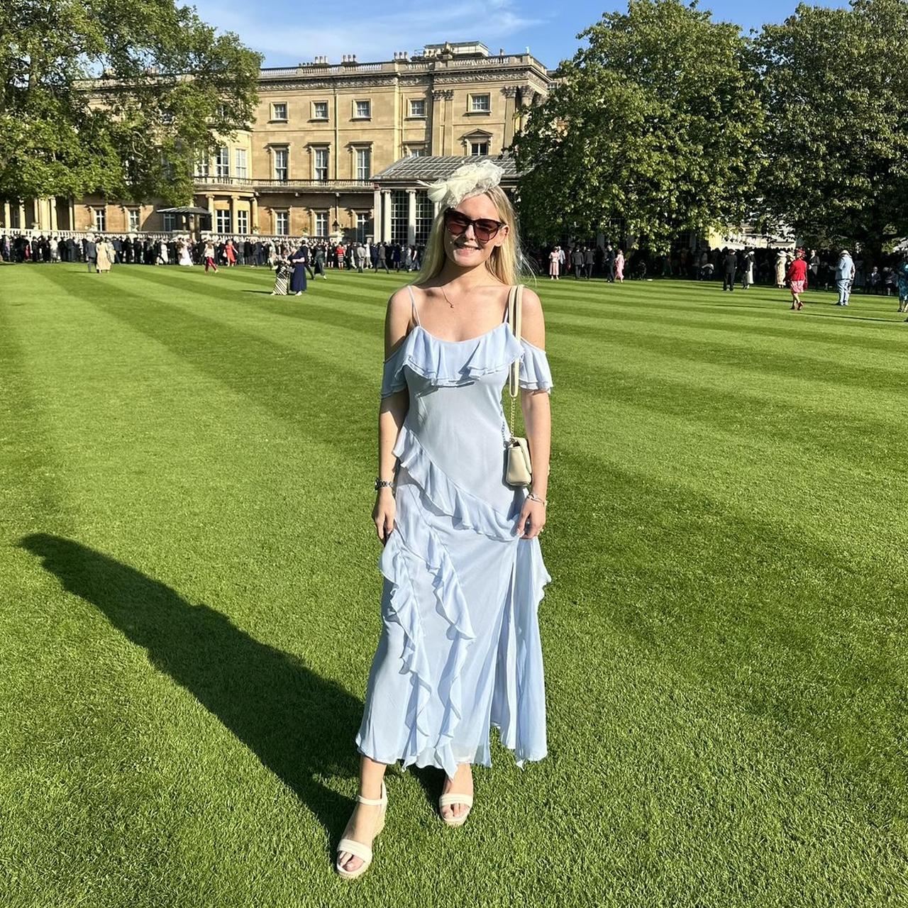 Blue formal dress Primark size 8 Worn once. | Depop