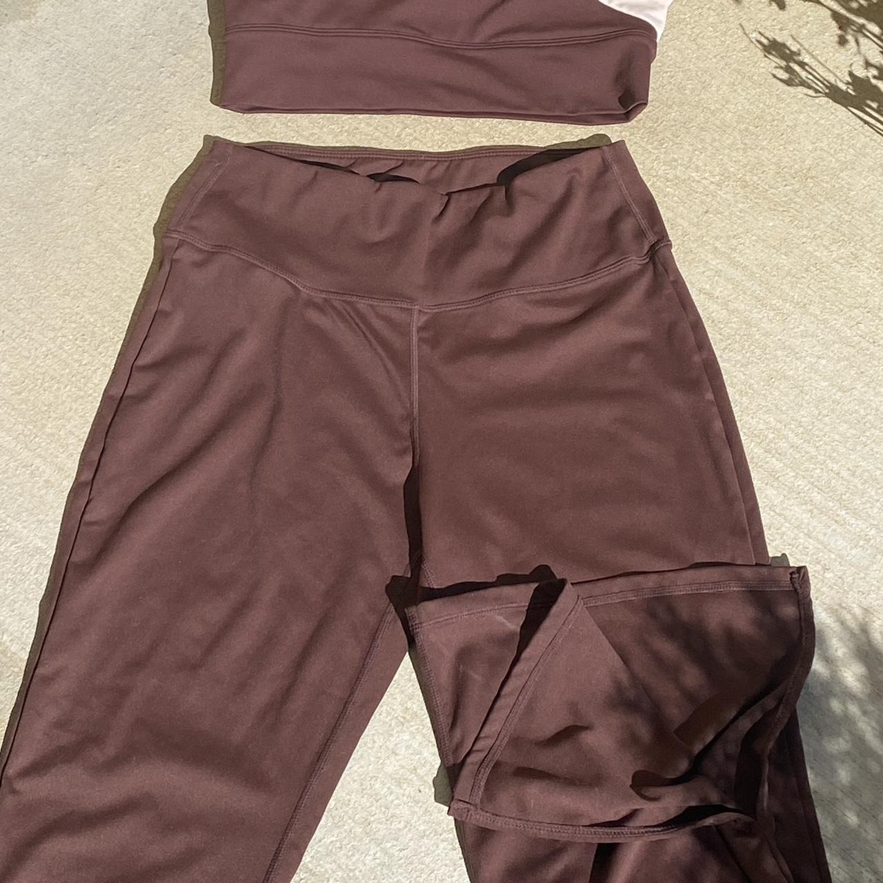 Brown Wilo Gym set - size M for the top - size L... - Depop