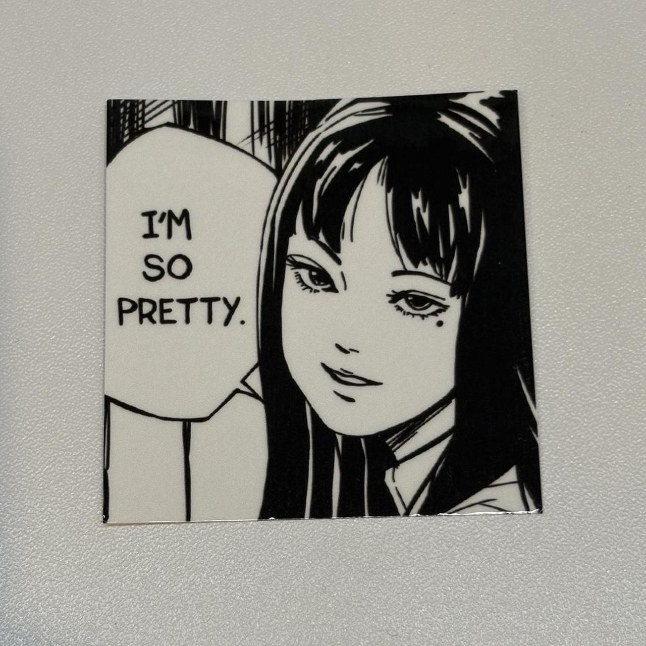handmade junji ito tomie sticker! material is... | Depop