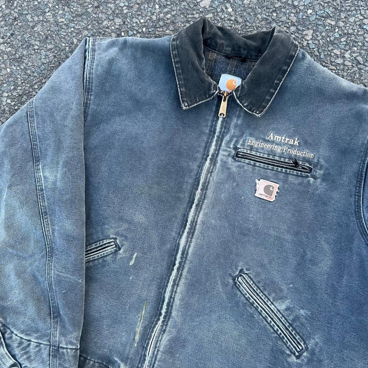 Vintage crazy faded j97 ptl Carhartt gray Detroit... - Depop