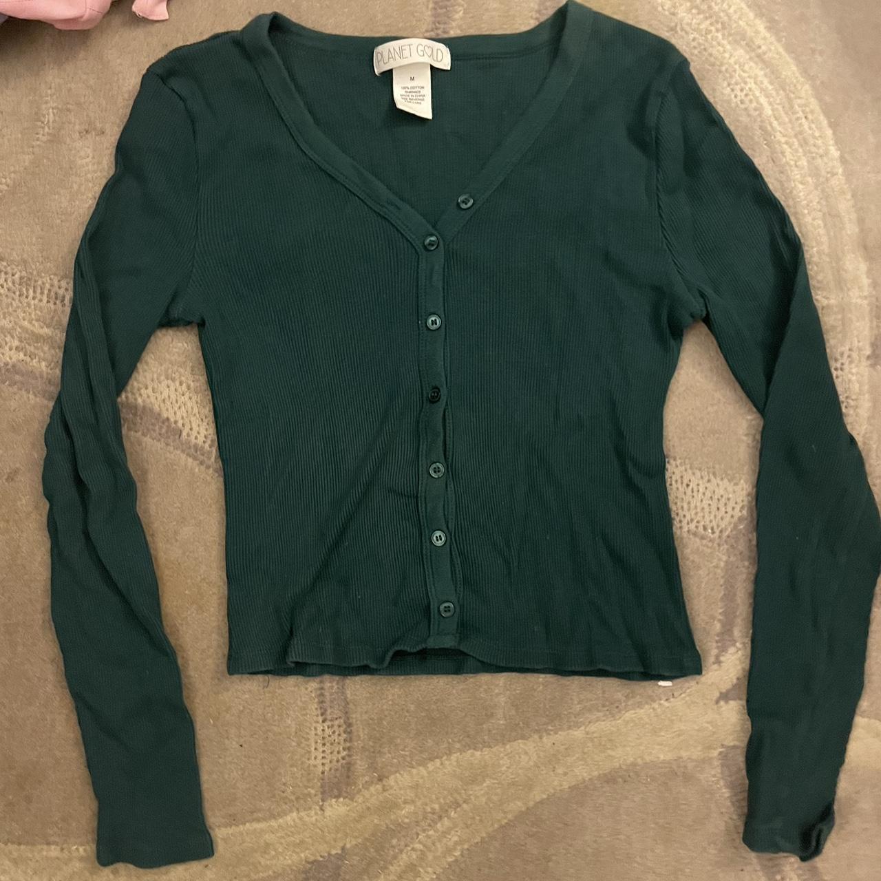Nice dark green going out top. lightly worn but, not... - Depop