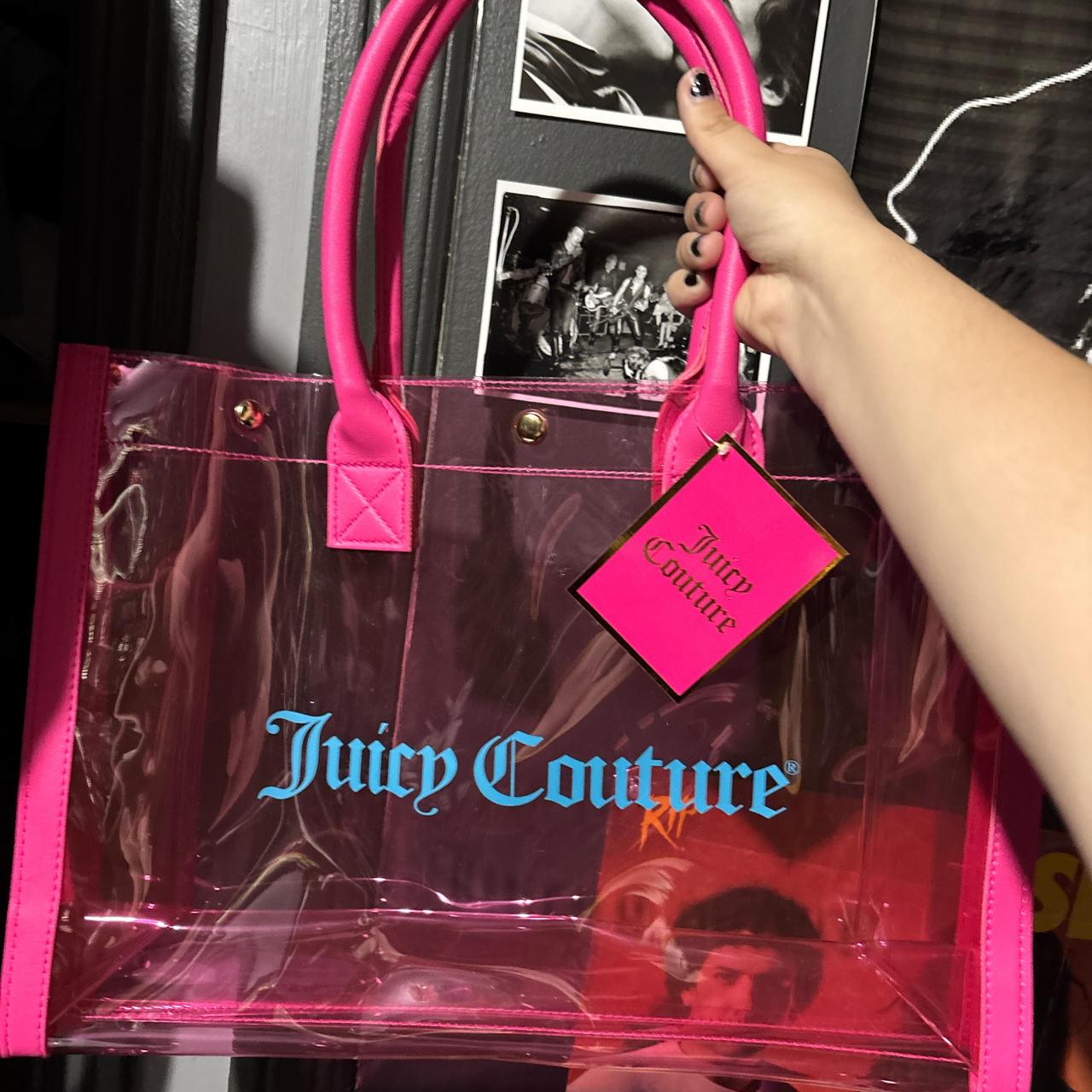 Juicy Couture pink clear bag #y2kfashion #glam... | Depop