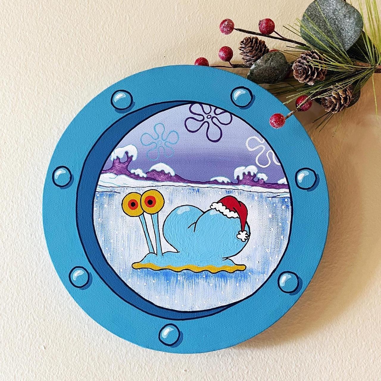 Spongebob Squarepants Window Painting 10x10,... - Depop