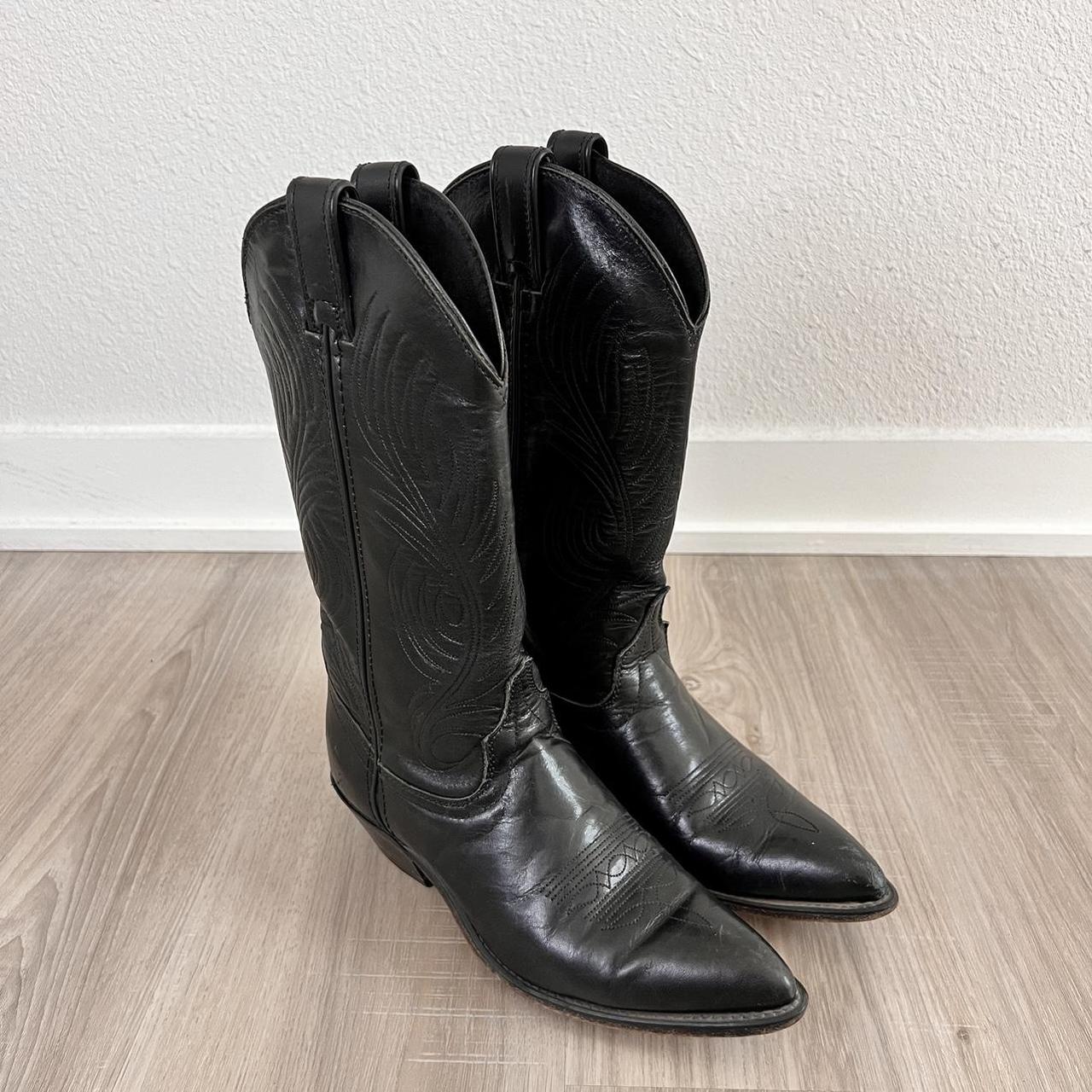 Code West cowboy boots Size 6M Leather upper Man... - Depop