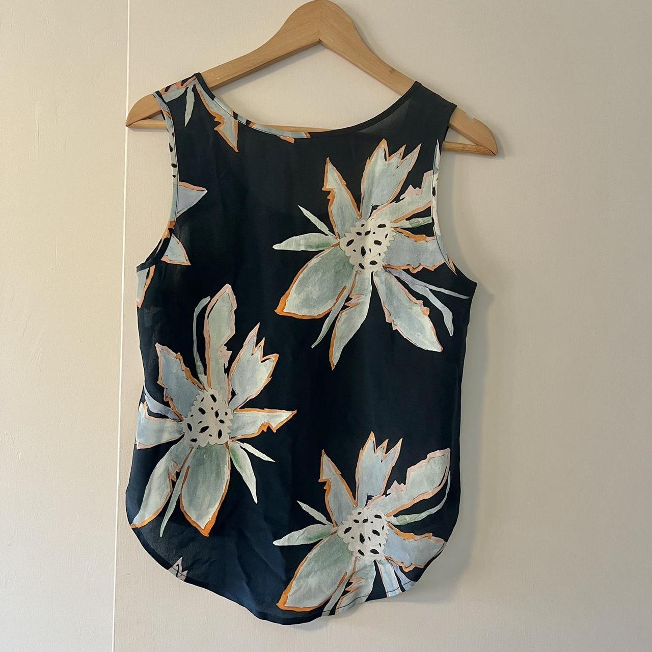 Gorman silky floral top Standard size 8 fit - Depop