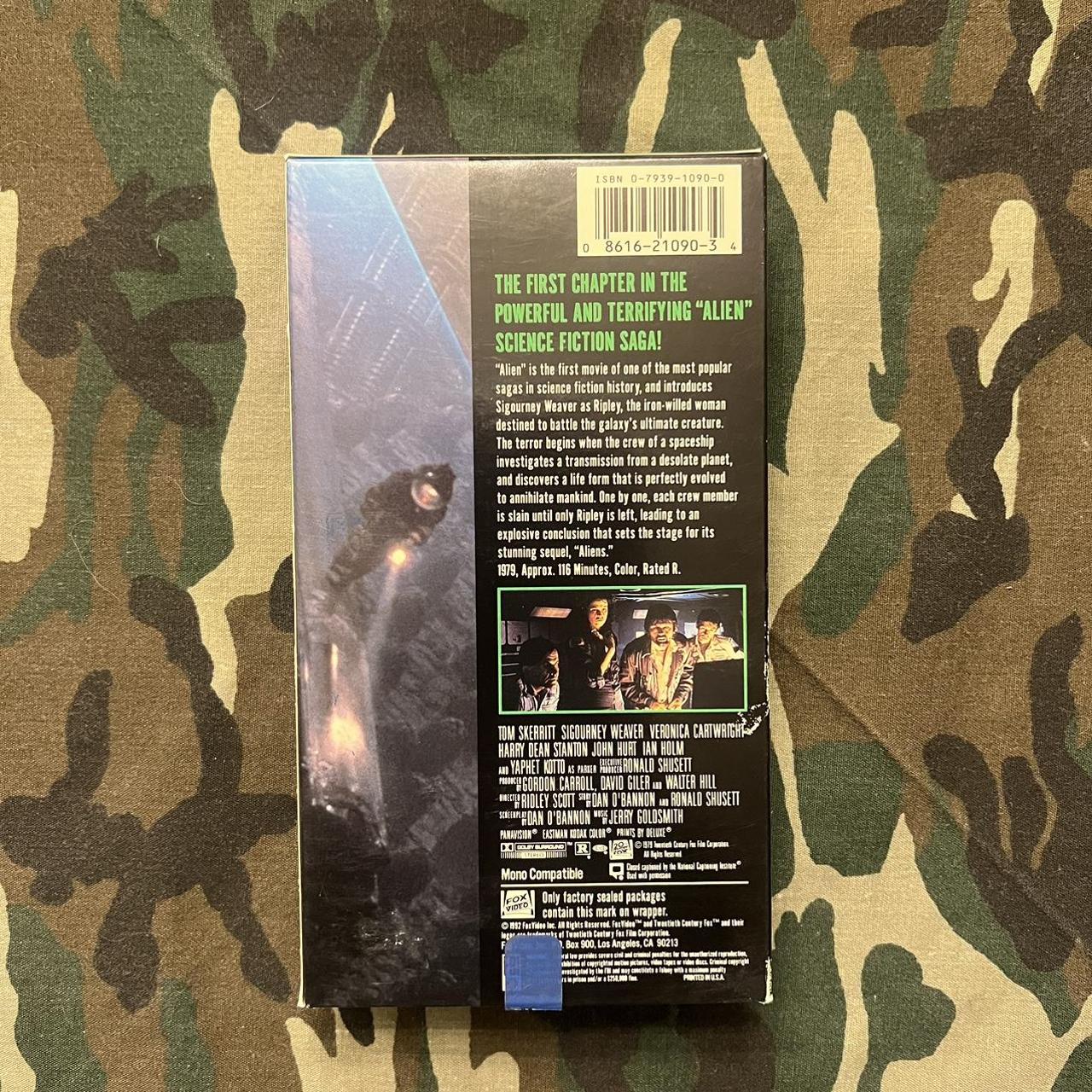 Alien vhs tape horror sci-fi - Depop