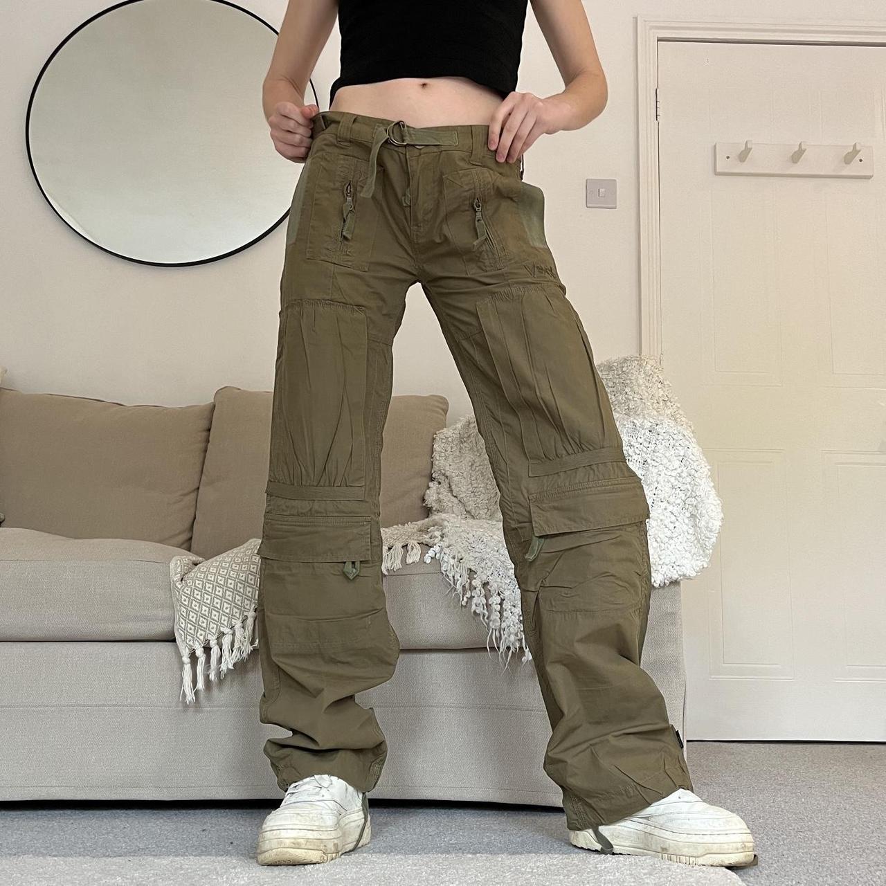 Deadstock true early 00s low waisted insane grunge... - Depop