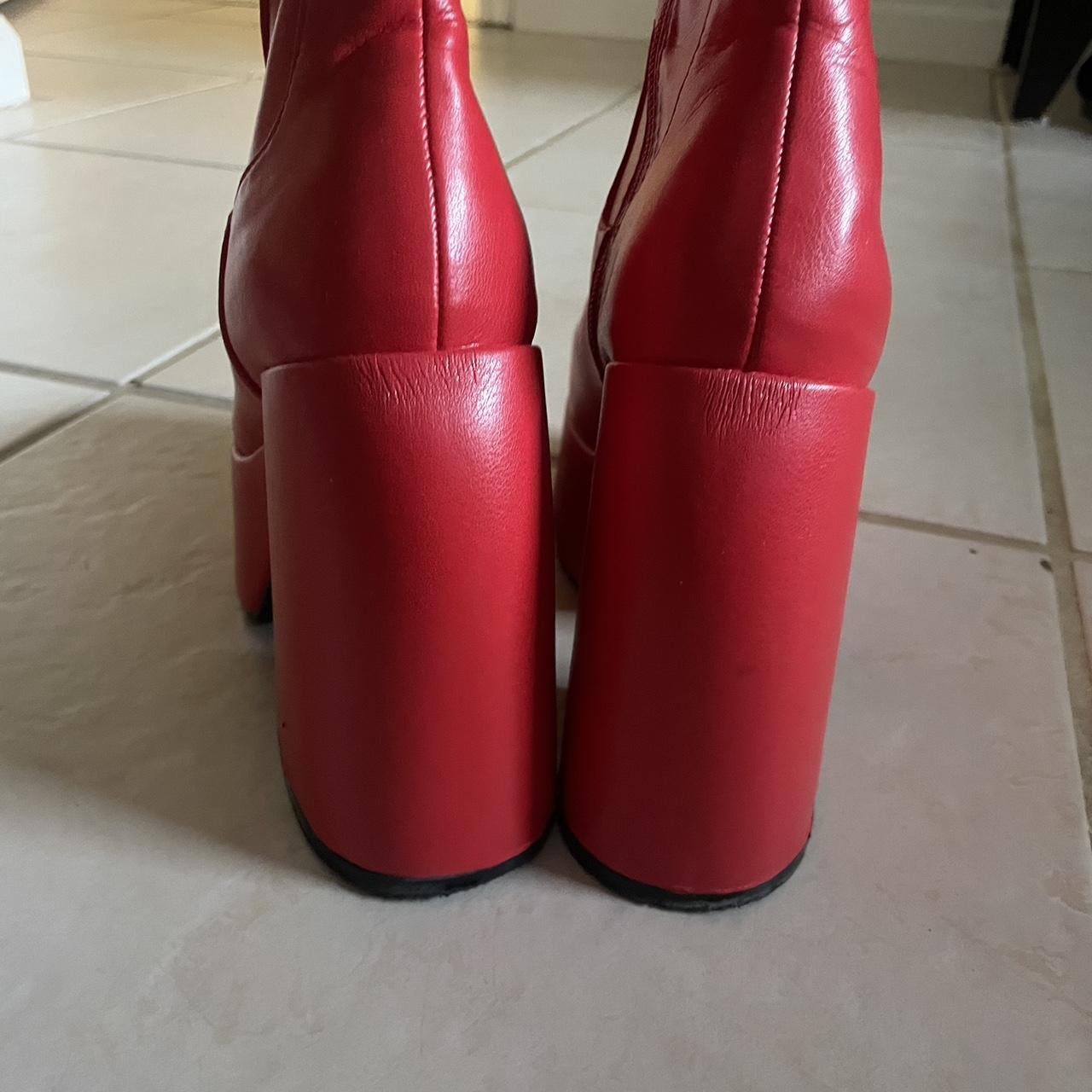 Nasty Gal Women's Red Boots | Depop